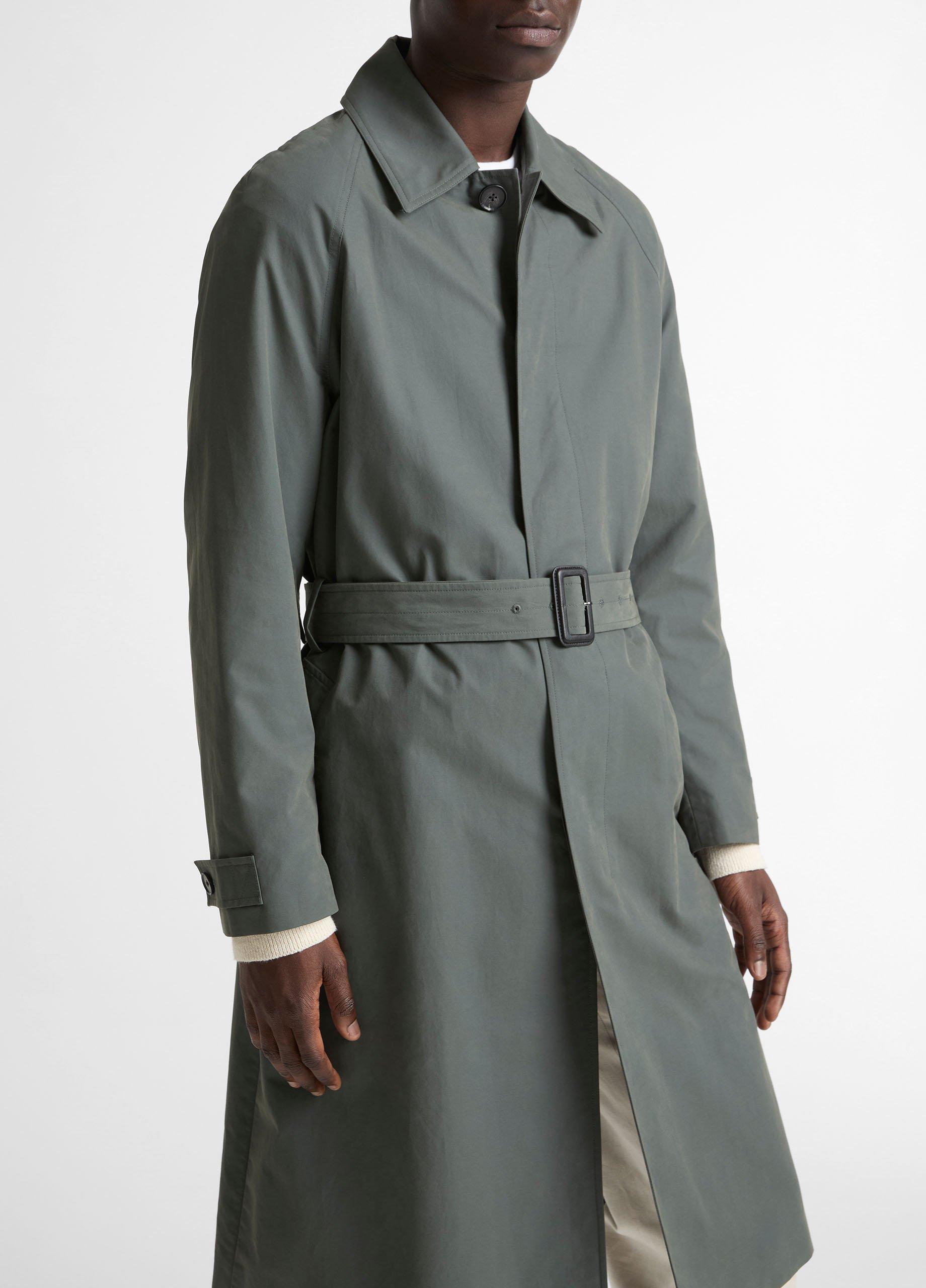 Cotton-Blend Single-Breasted Trench Coat in Coats | Vince
