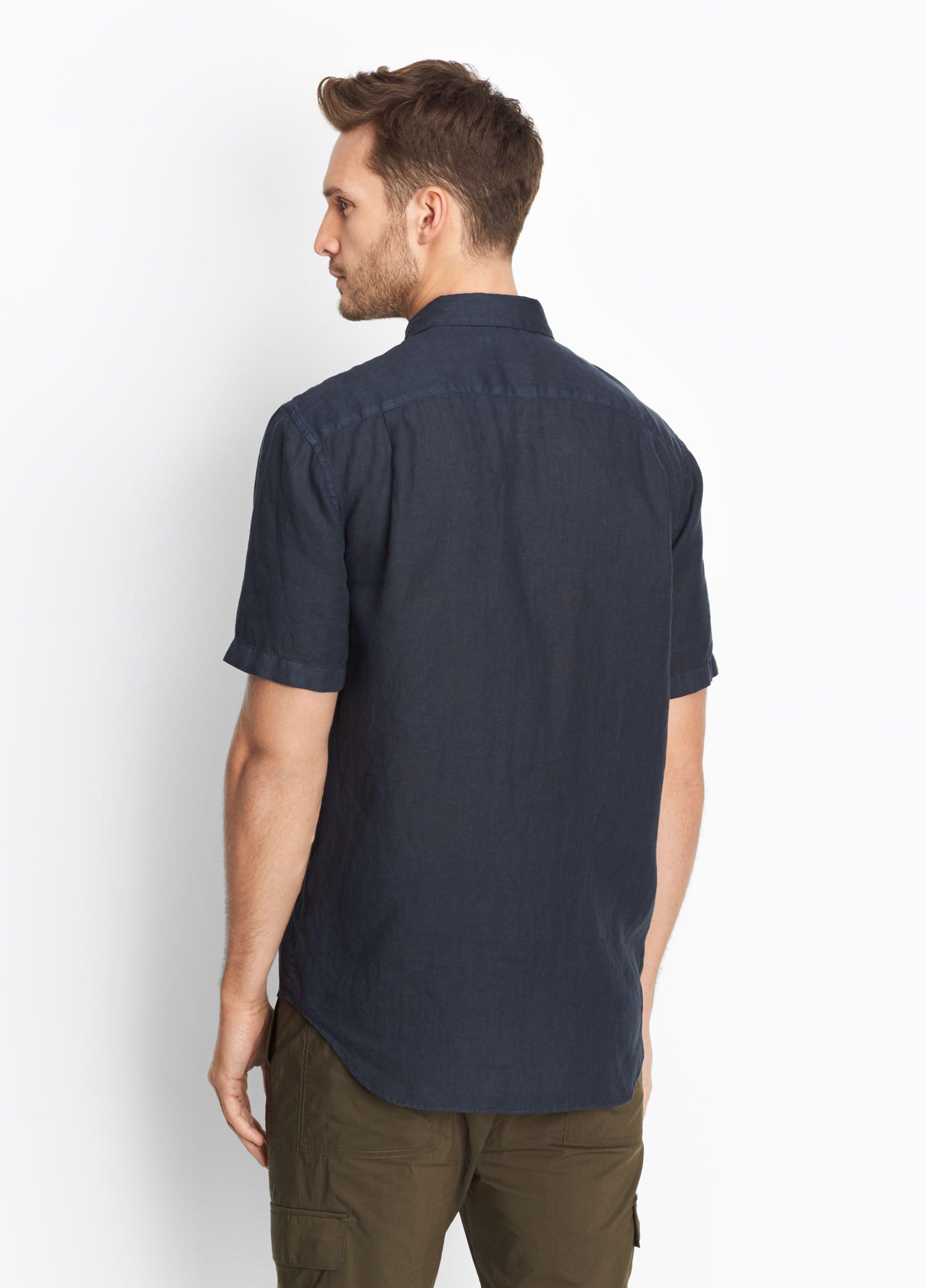 Linen Short Sleeve Button Up