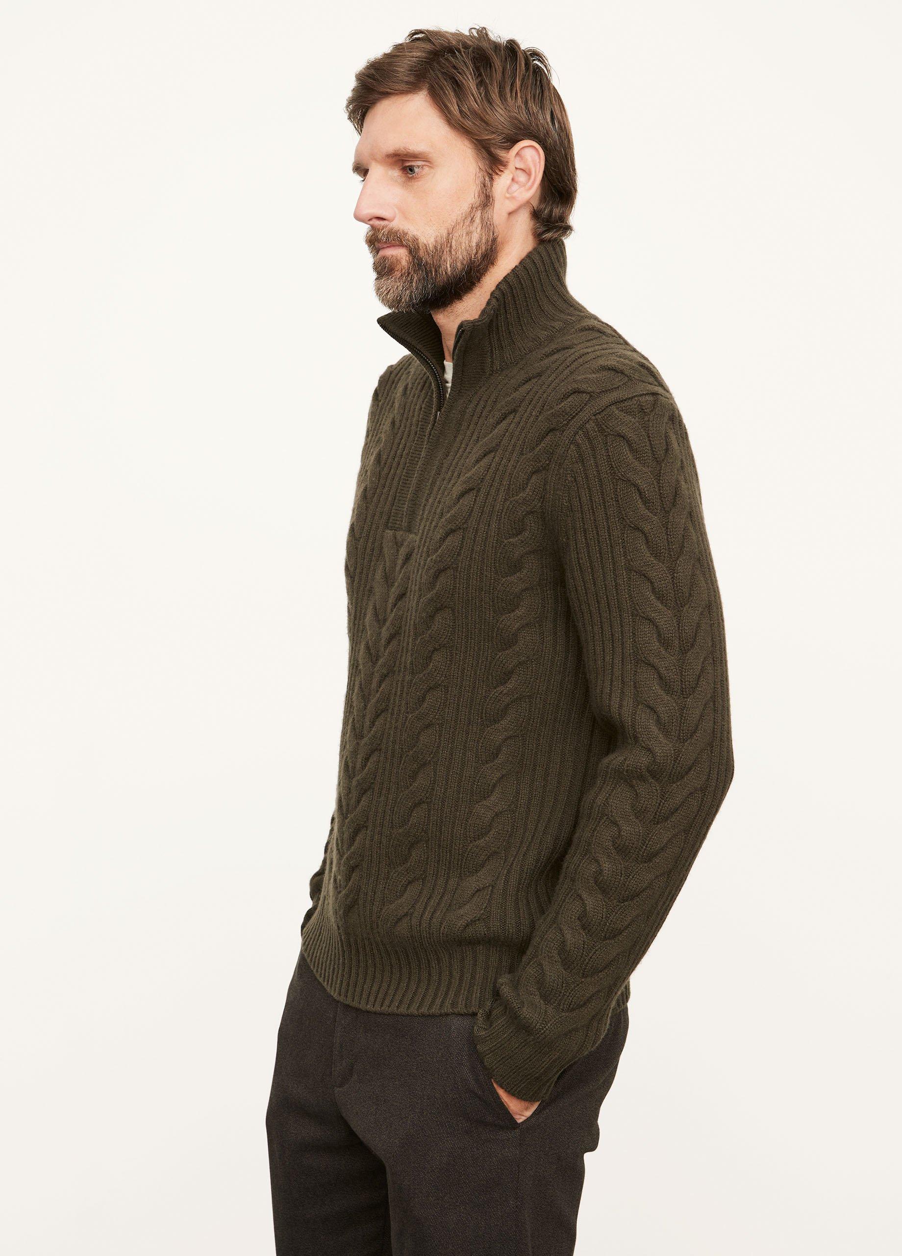 Cable Quarter Zip in Vince Products Men | Vince