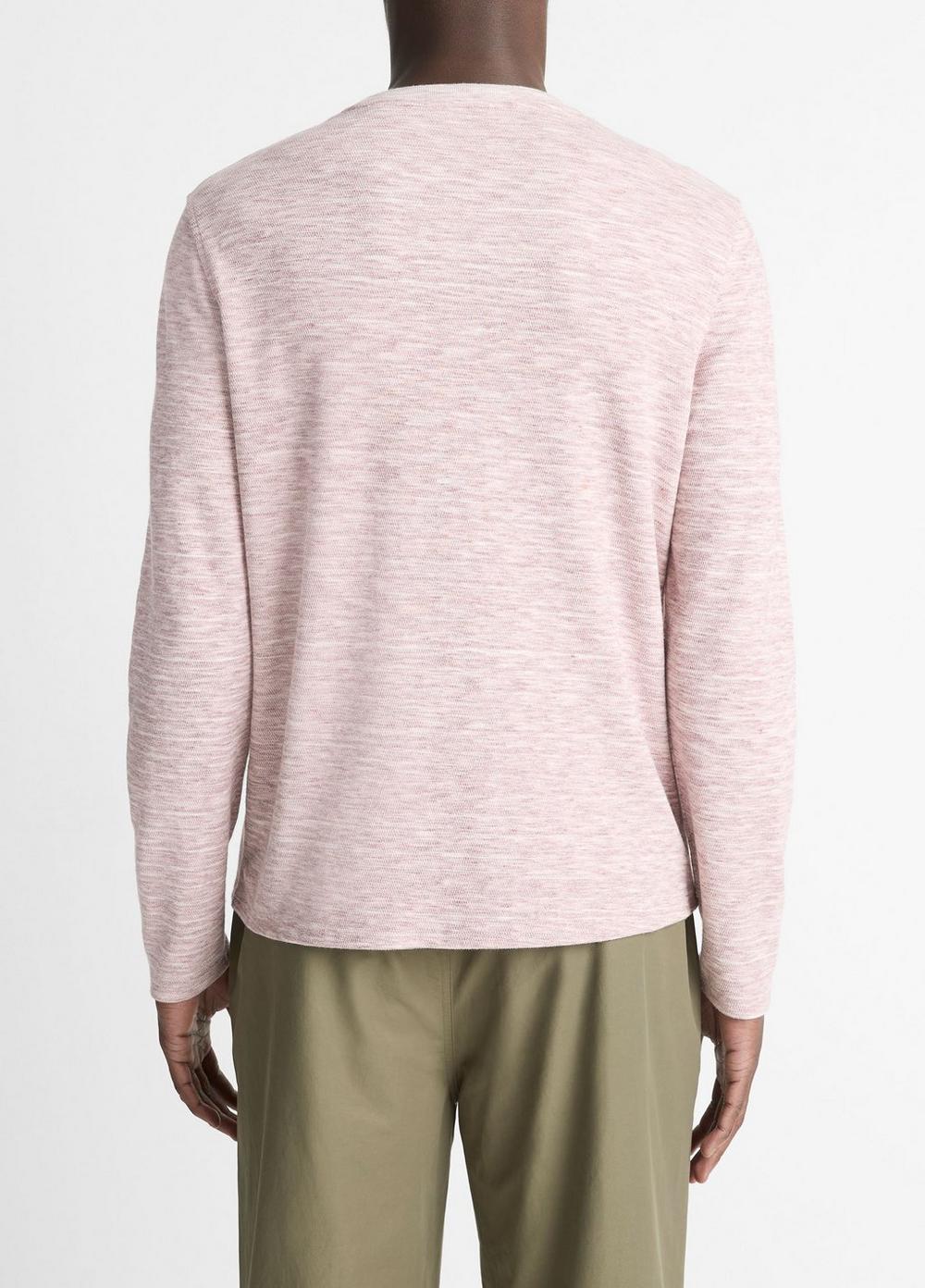 Space-Dye Cotton-Blend Long-Sleeve T-Shirt in Long Sleeve Space-Dye Cotton-Blend Long-Sleeve T-Shirt in Long Sleeve