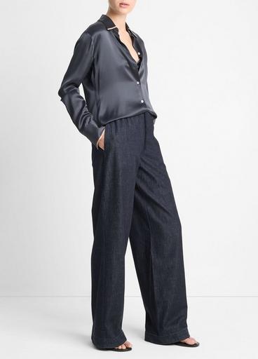Cotton Mid-Rise Wide-Leg Pant in Pants & Shorts | Vince Cotton Mid-Rise Wide-Leg Pant in Pants & Shorts | Vince