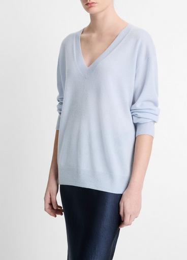 Cashmere-Silk Deep V-Neck Sweater in V-Neck | Vince Cashmere-Silk Deep V-Neck Sweater in V-Neck | Vince
