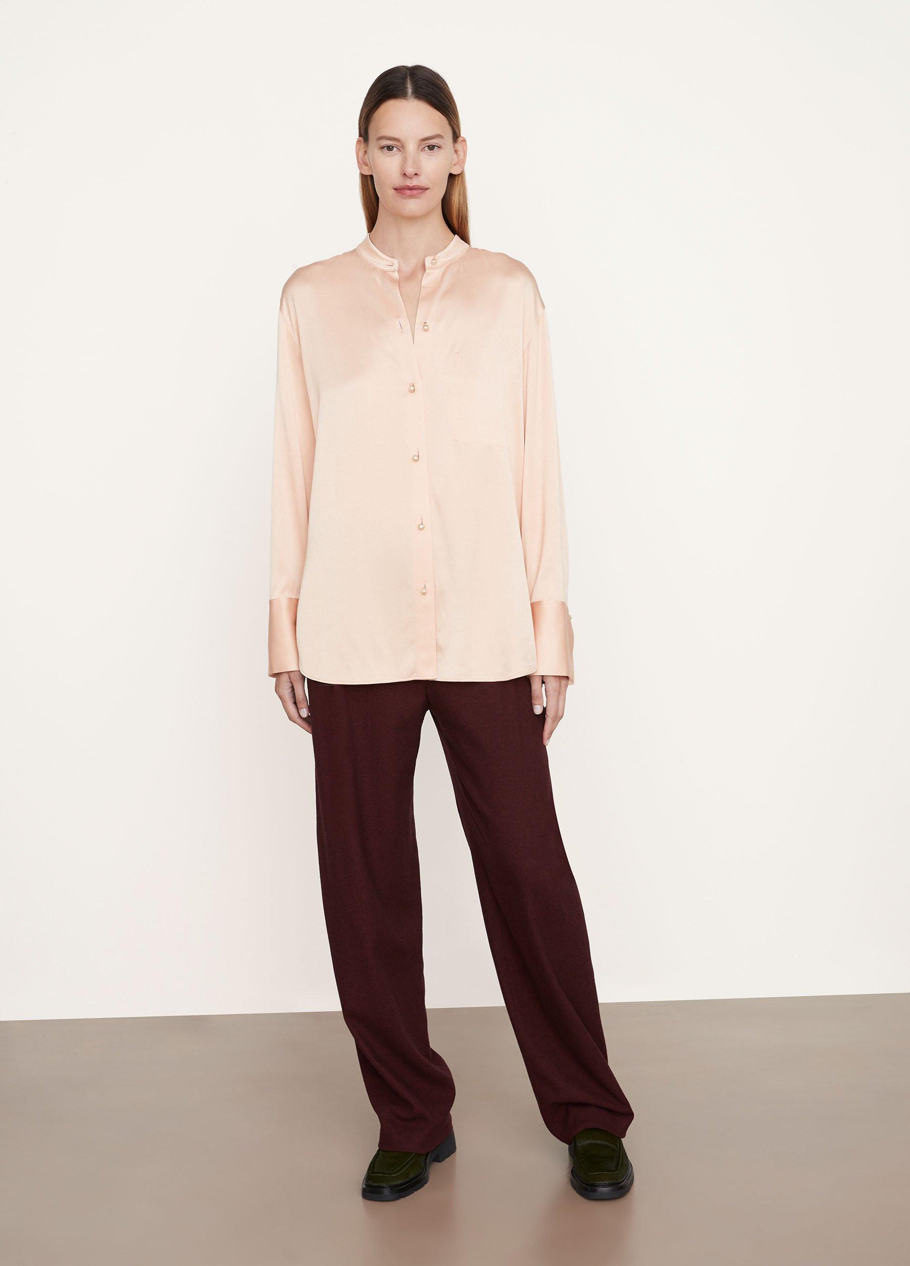 Relaxed Band Collar Shirt in Vince Products | Vince