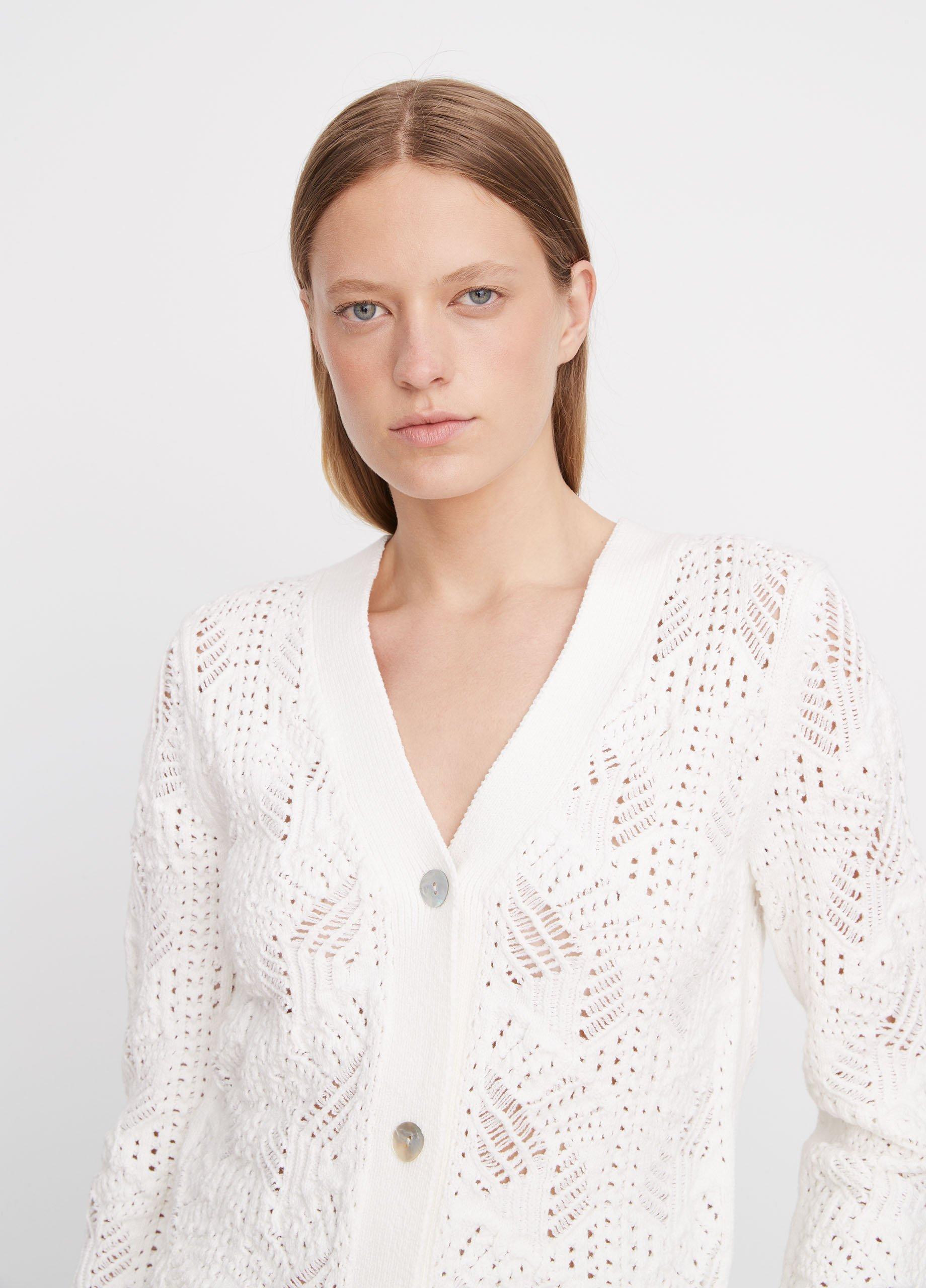 Lace Stitch Cardigan in Vince Products Women | Vince