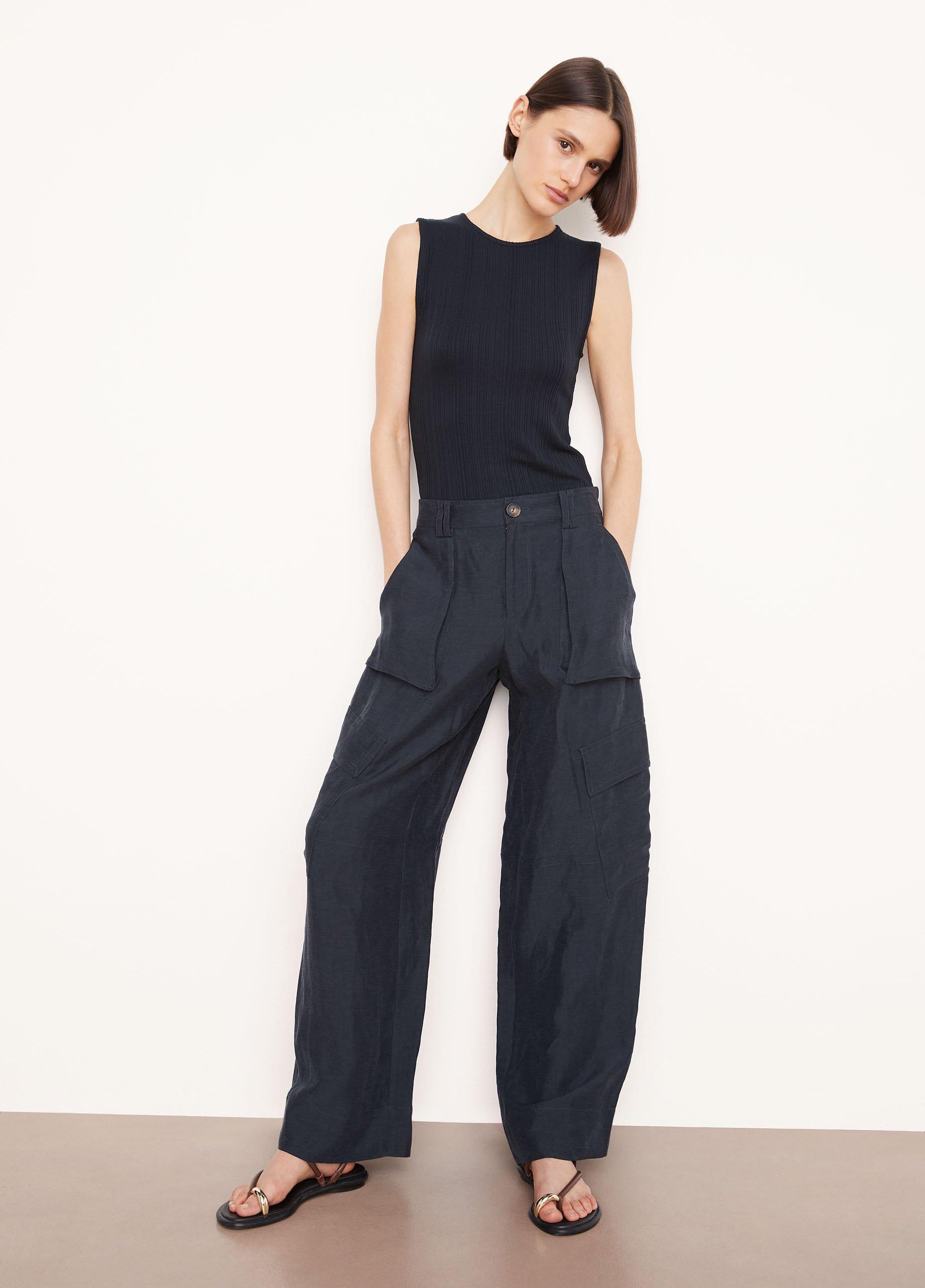 Drop-Waist Wide-Leg Cargo Pant in Vince Products Women | Vince