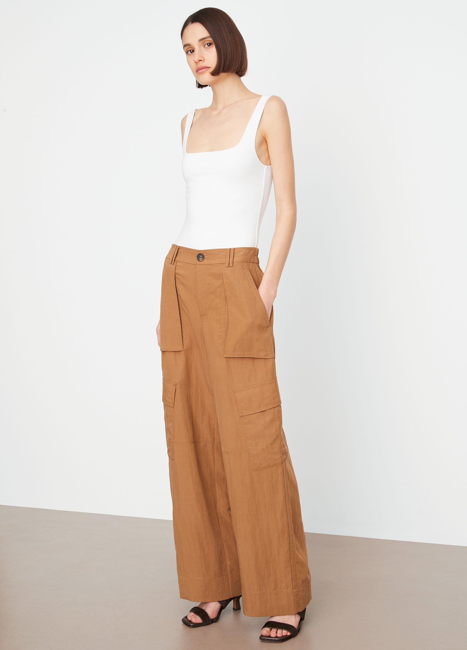 Mid-Rise Fluid Cargo Trouser in Vince Products Women | Vince