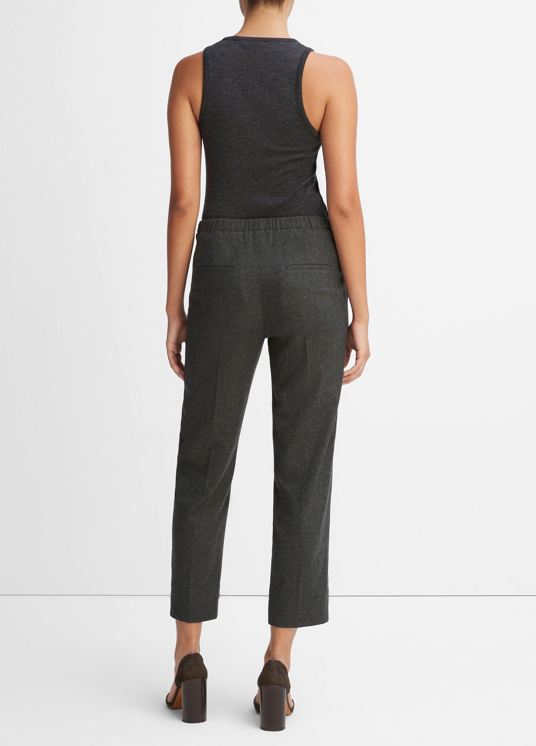 Brushed Mid-Rise Easy Pull-On Pant in Pants & Shorts | Vince
