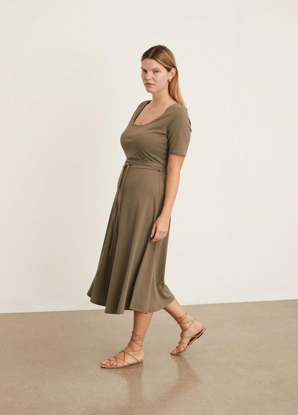 Short-Sleeve-Square-Neck-Dress Short-Sleeve-Square-Neck-Dress