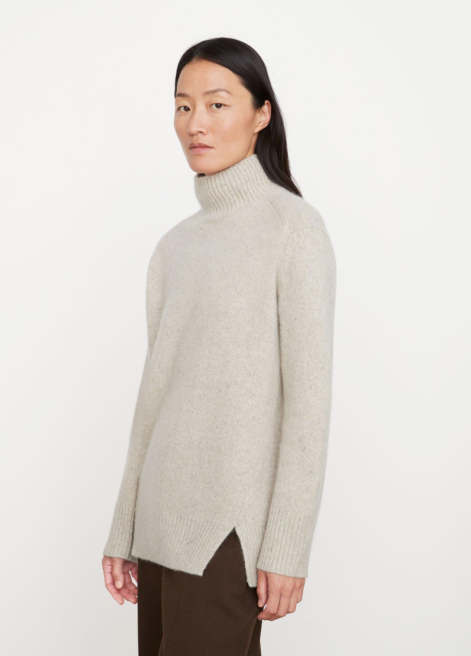 Donegal Cashmere Side-Slit Turtleneck Sweater in Vince Products | Vince