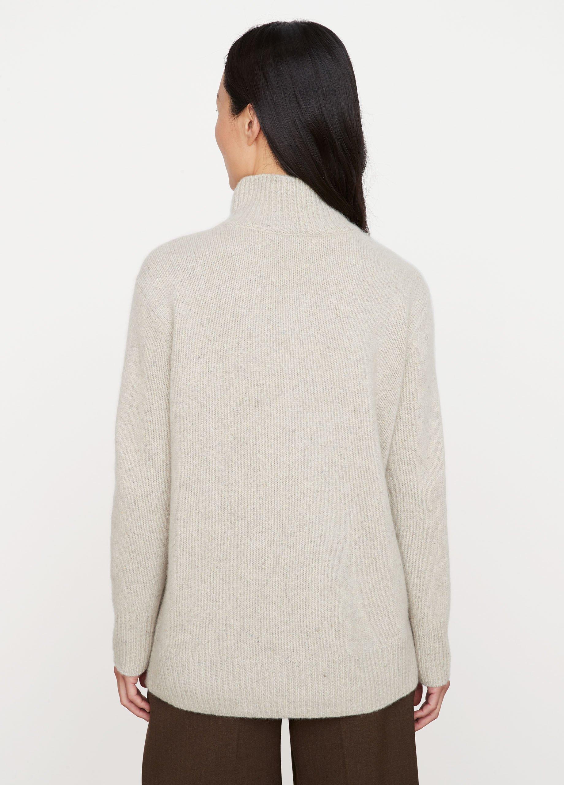 Donegal Cashmere Side-Slit Turtleneck Sweater in Vince Products | Vince