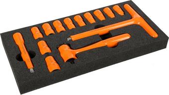 Halfords Advanced EV 1000V Insulated 14 Piece 3/8" Socket Set | Halfords UK