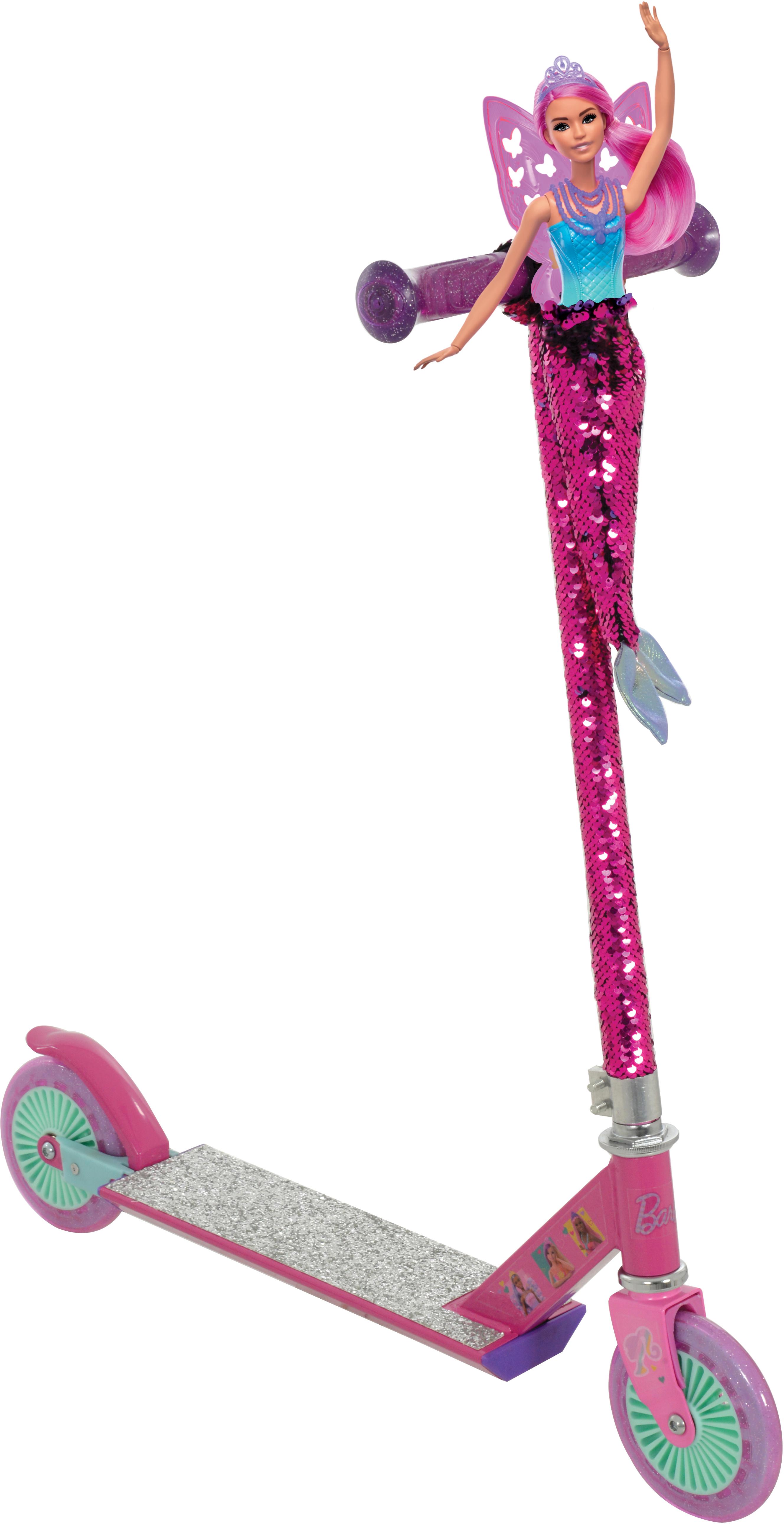 Barbie Mermaid Sequin Inline Scooter | Halfords UK
