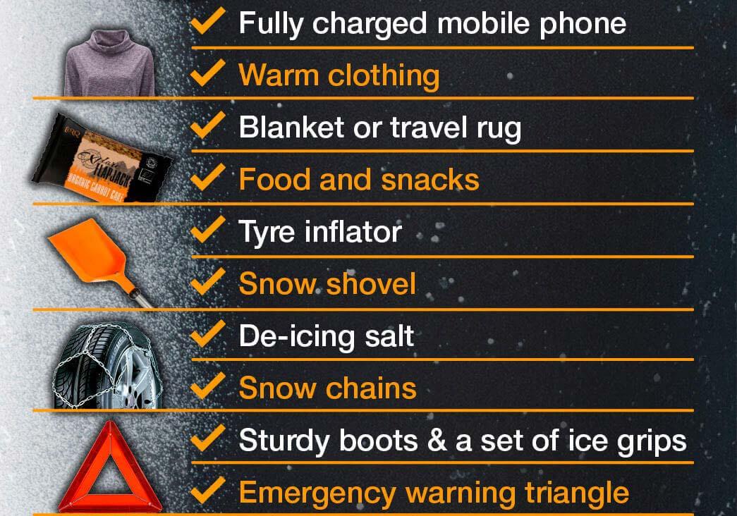 Essential Winter Driving Kit Checklist | Halfords UK