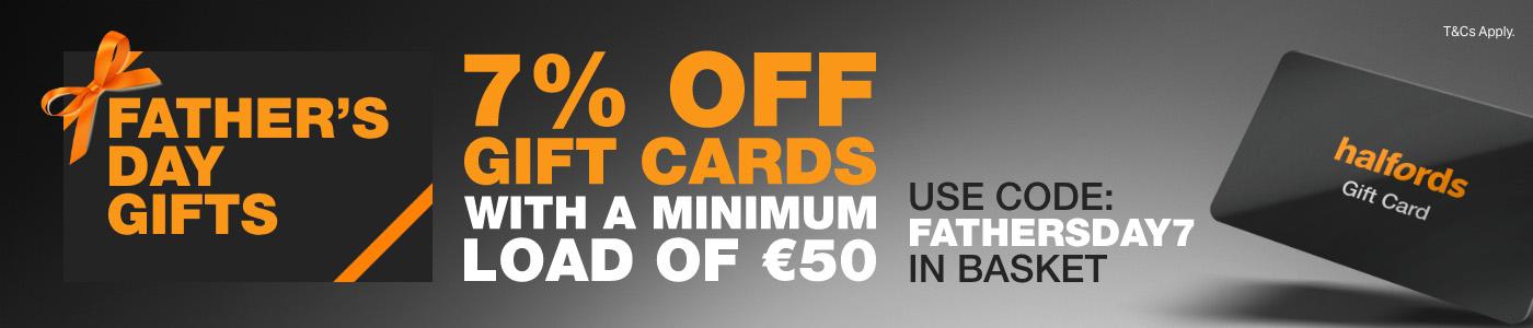 Halfords Gift Cards | Halfords IE