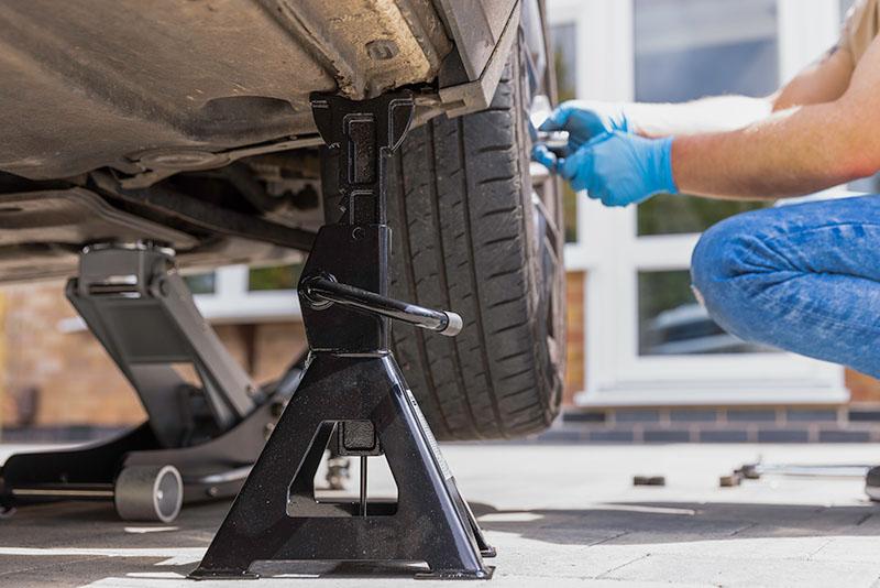 Halfords axle stands store