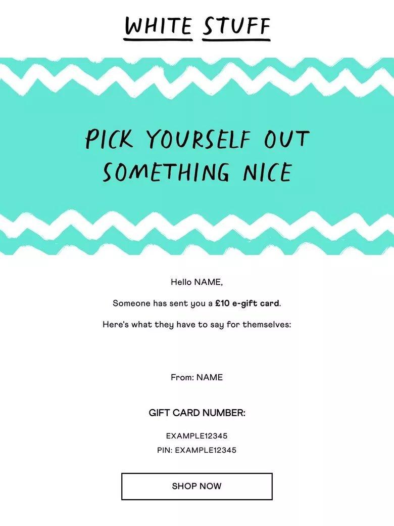 E-GIFT CARD in STANDARD | White Stuff