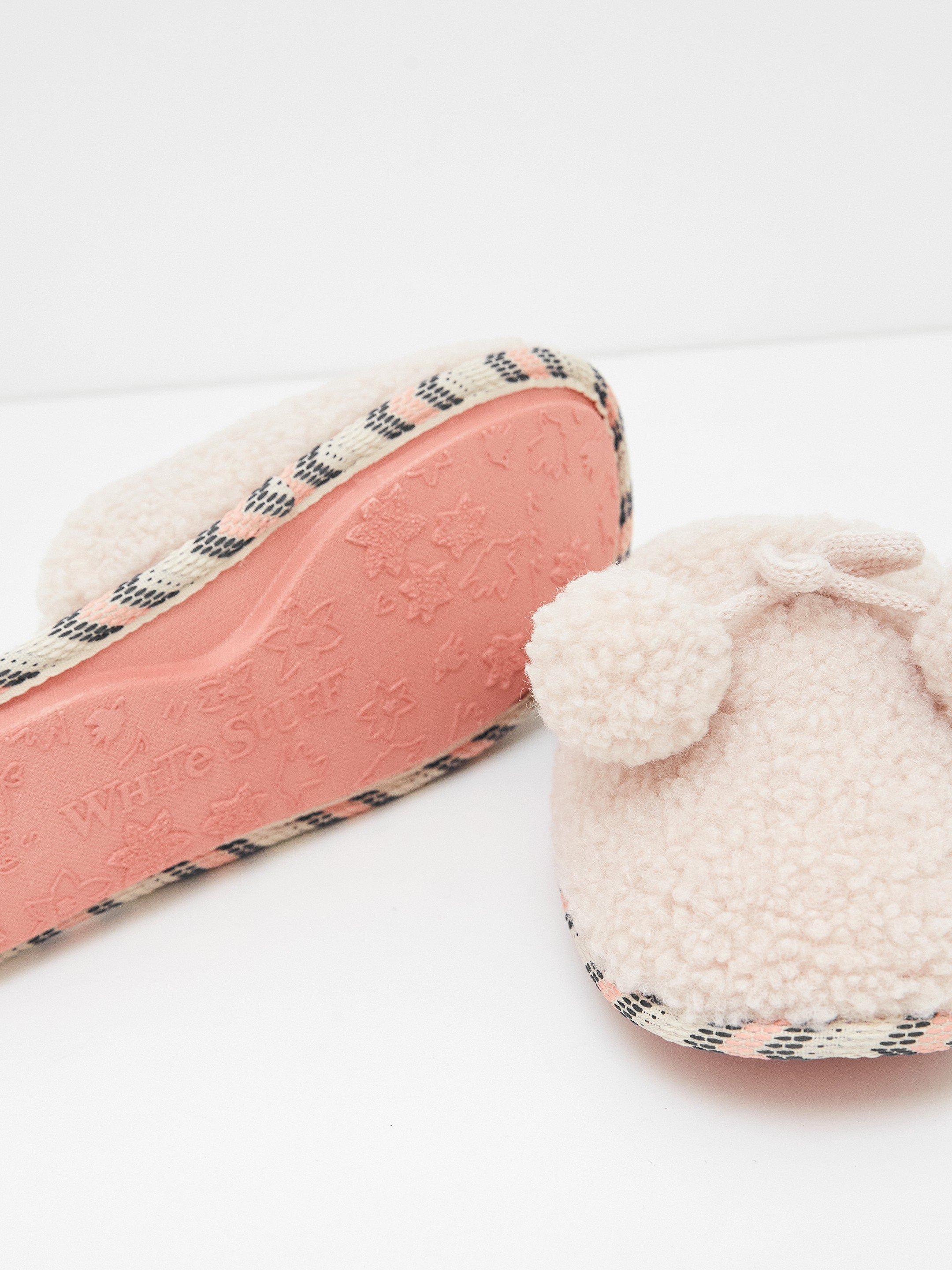 Curly Fur Mule in LIGHT NATURAL | White Stuff