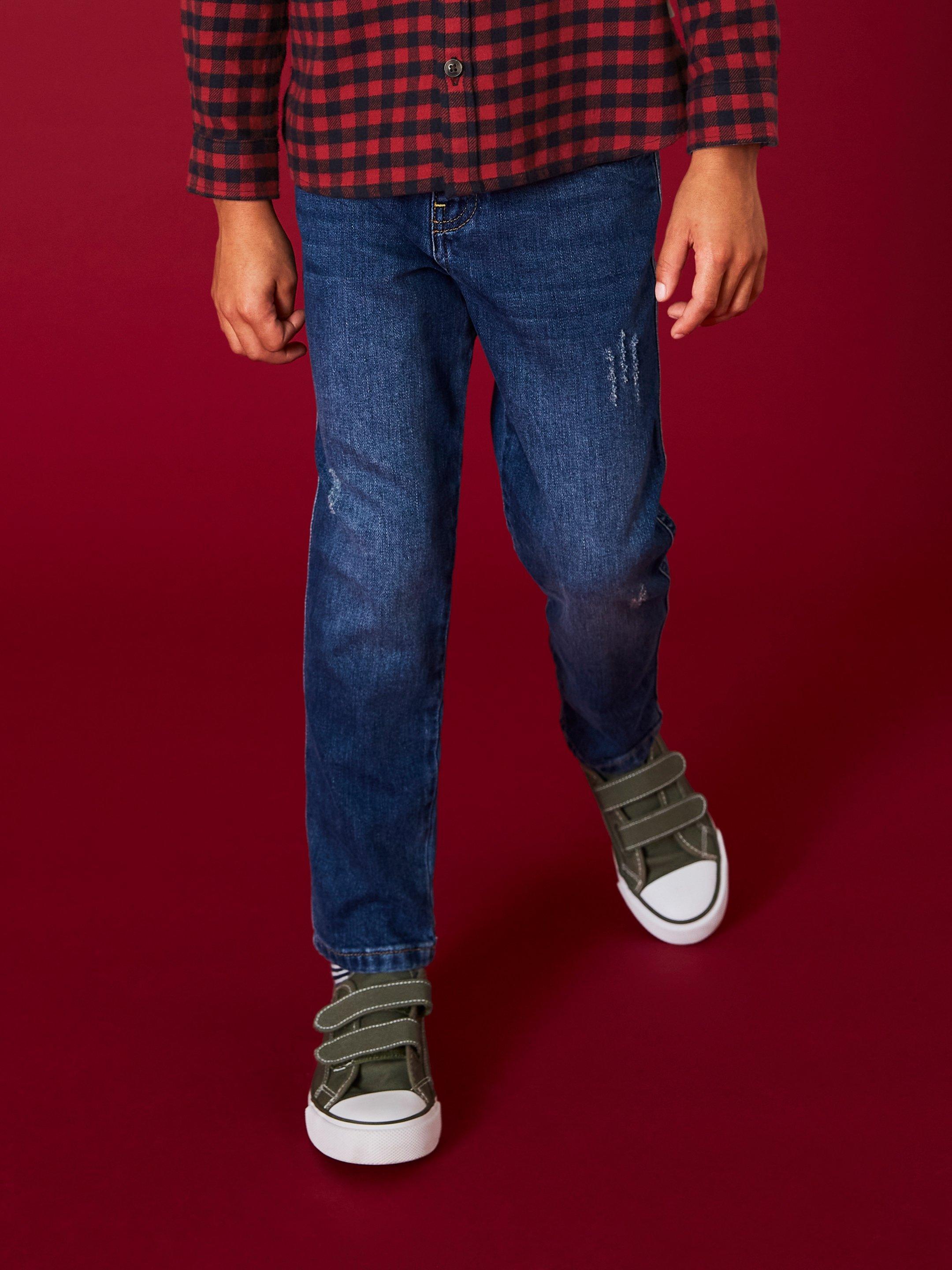 River Rib Repair Jean in DEEP BLUE | White Stuff