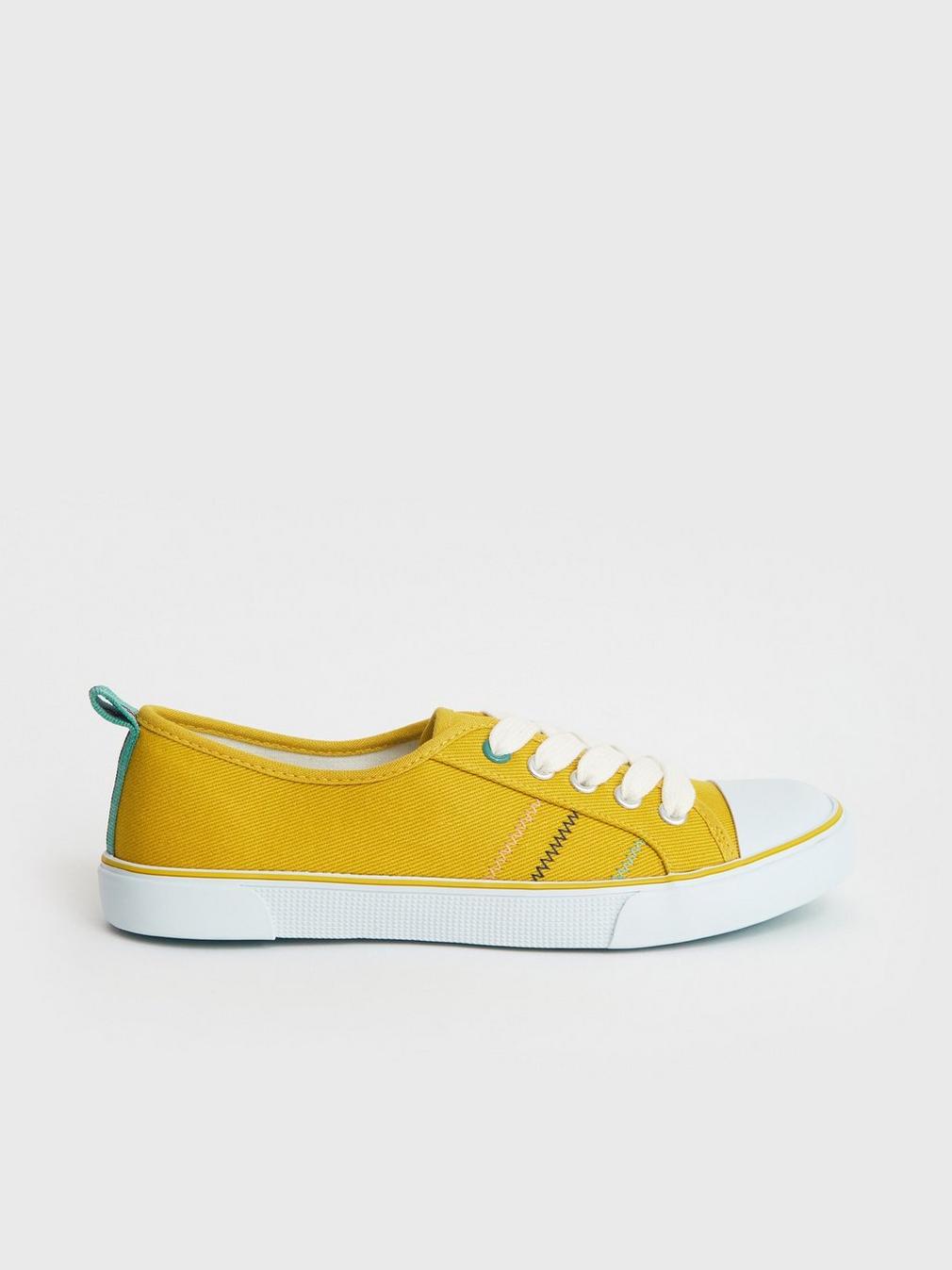 Piper Plimsoll in MID CHARTREUSE | White Stuff