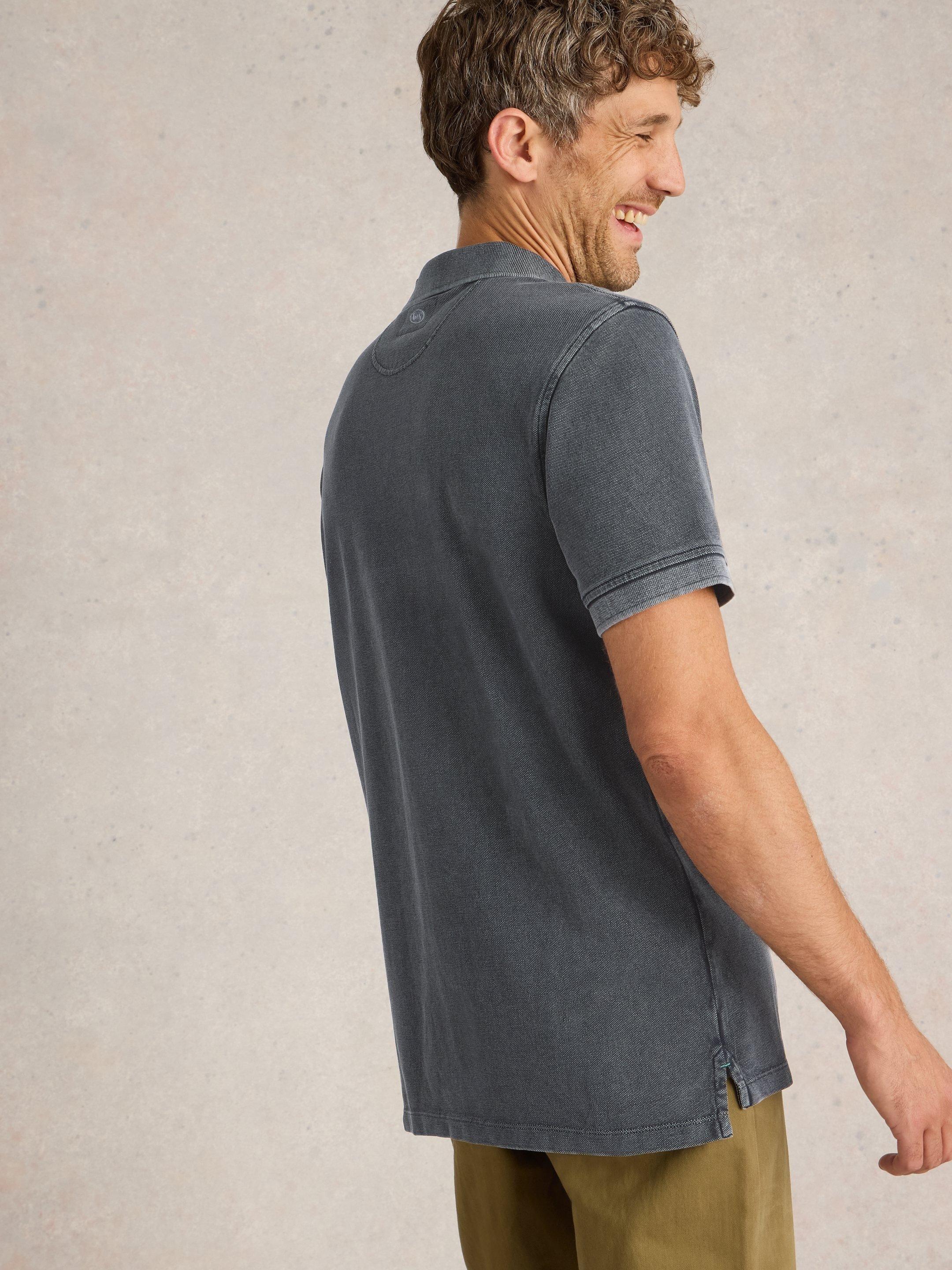 Utility Polo in WASHED BLACK | White Stuff