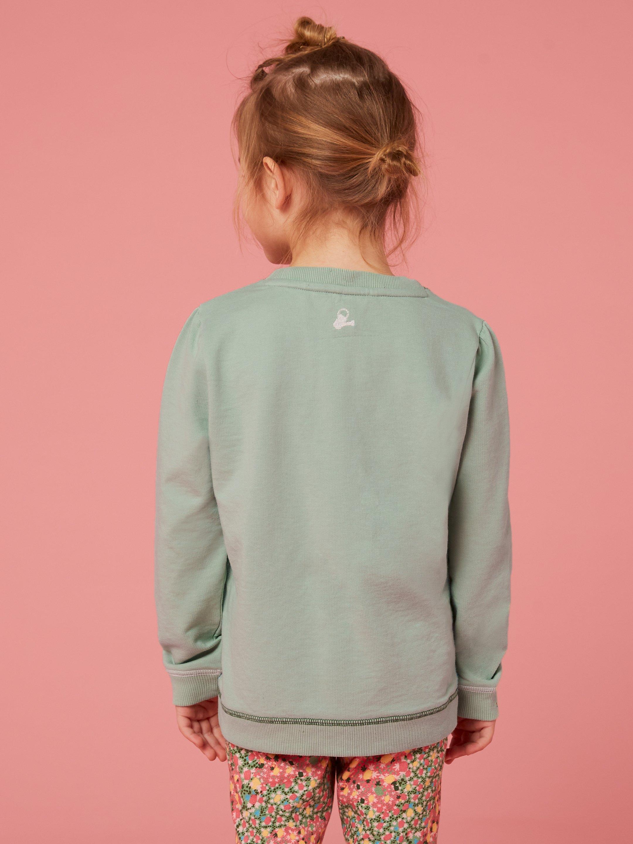 Bouquet Jersey Sweat in GREEN MULTI | White Stuff