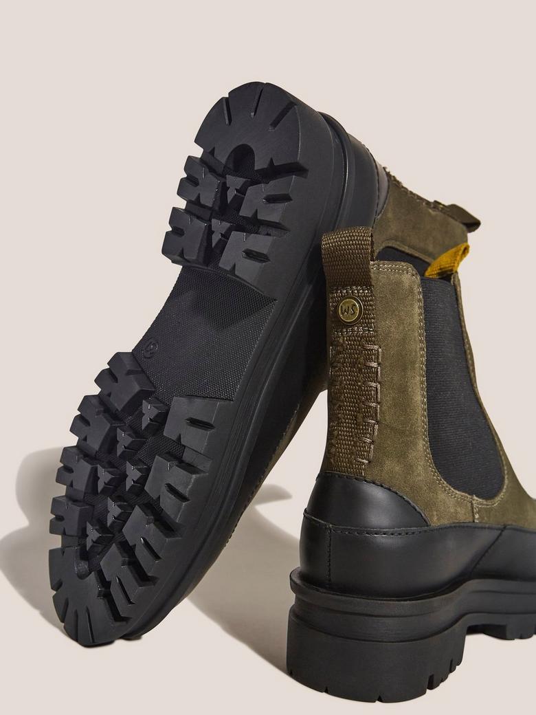 White Stuff Women's Puddle Chelsea Boot Ladies Cushioned Thick Sole ...