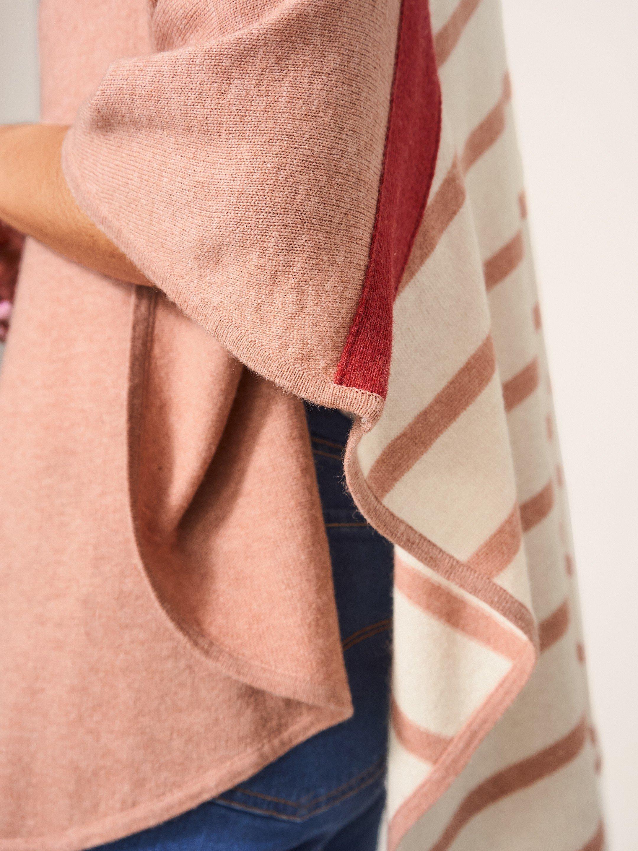 Pippa Knit Poncho in NATURAL MULTI | White Stuff