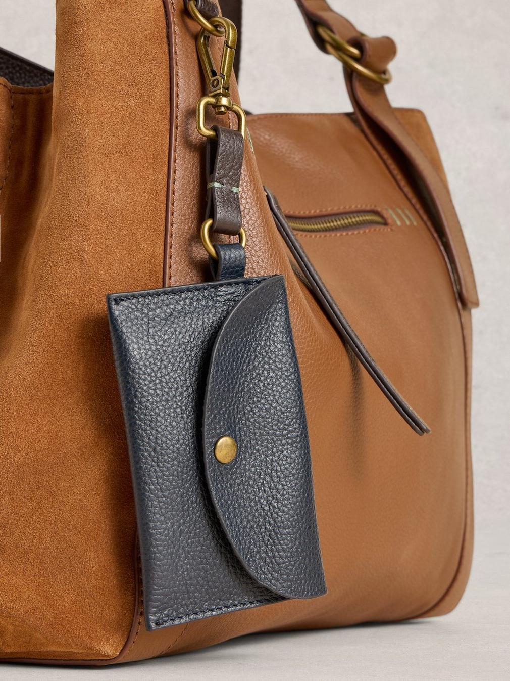 Hannah Leather Tote Bag in MID TAN | White Stuff