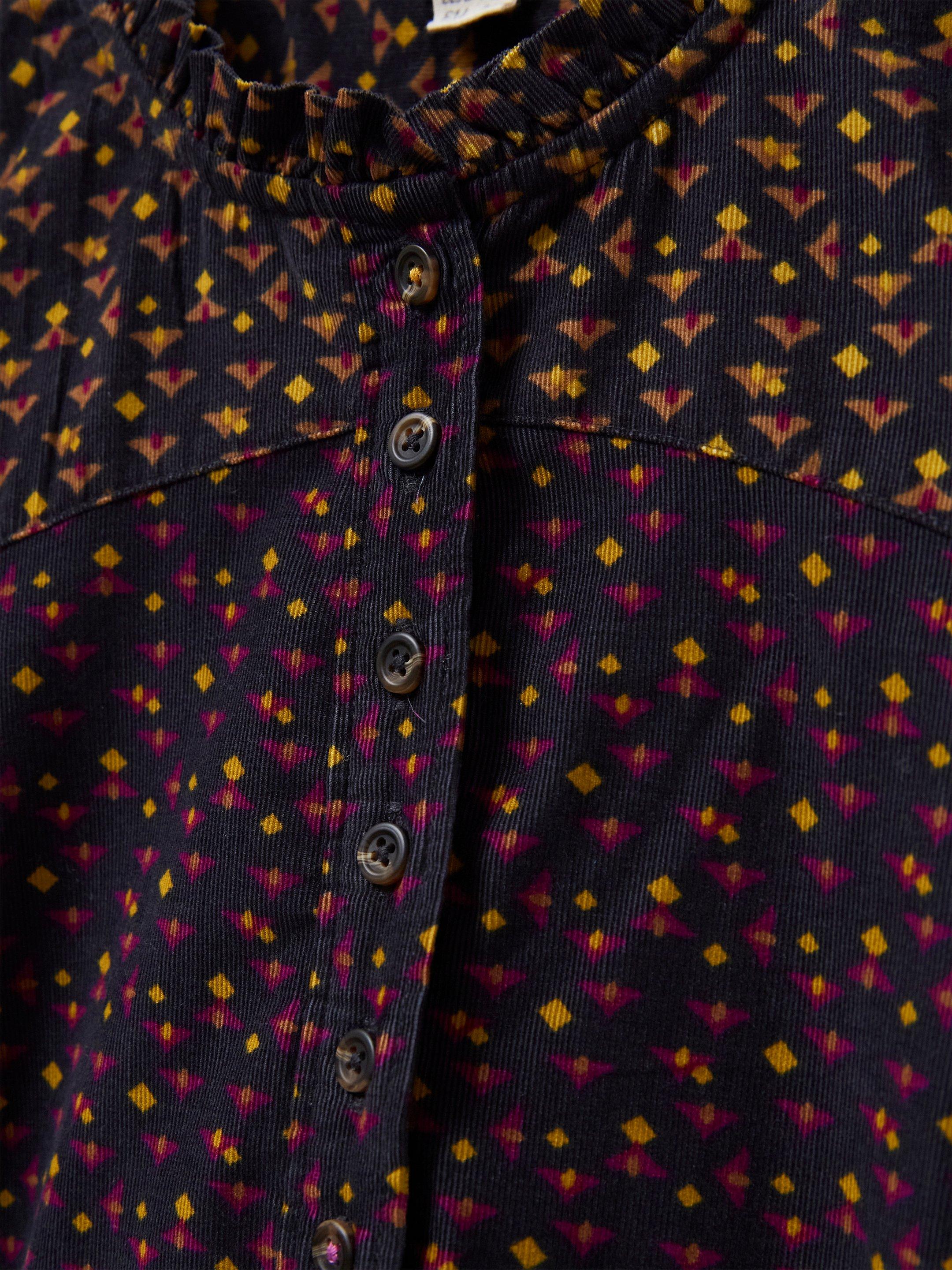 Jade Cord Tunic in GREY MULTI | White Stuff