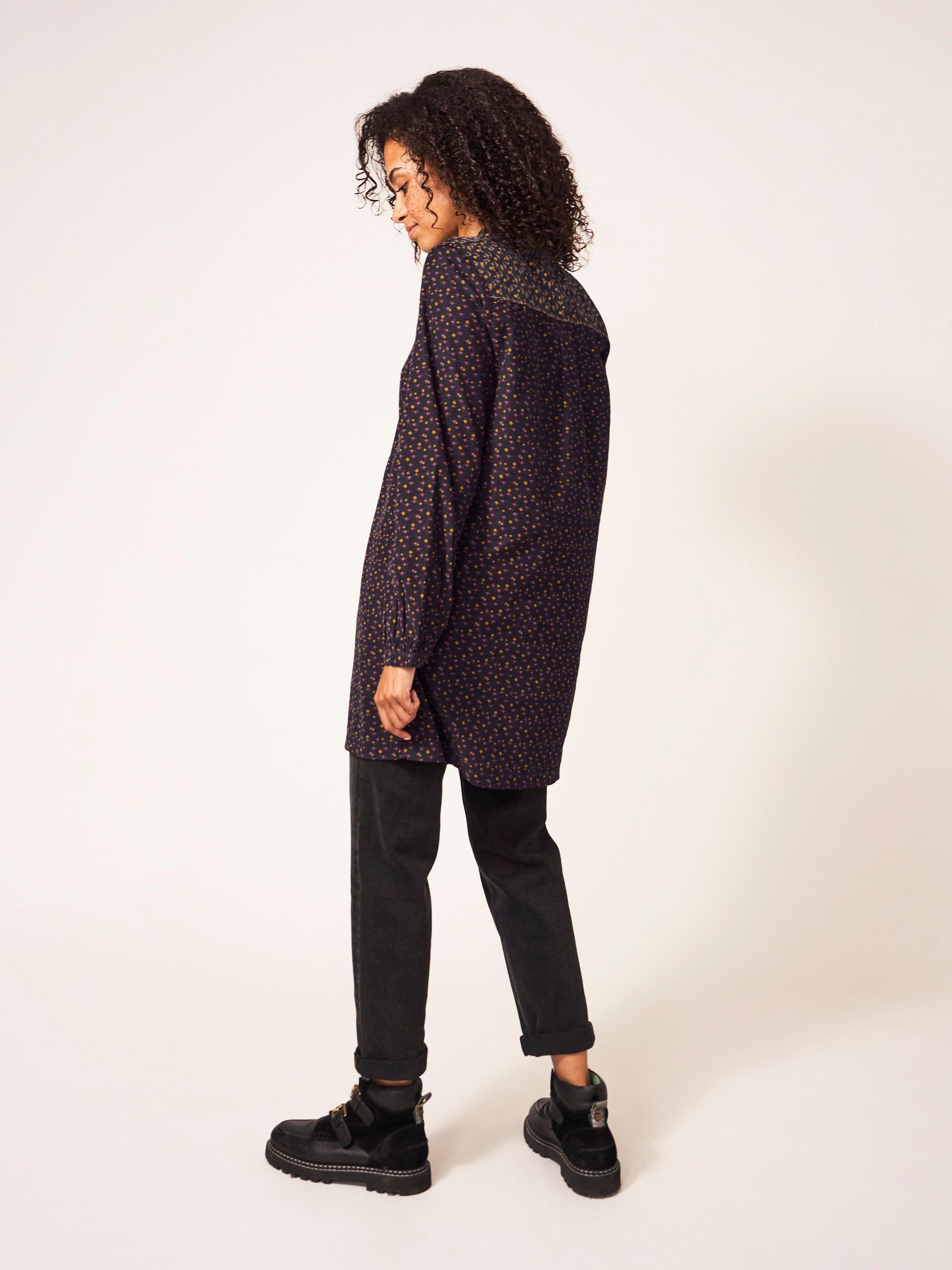 Jade Cord Tunic in GREY MULTI | White Stuff