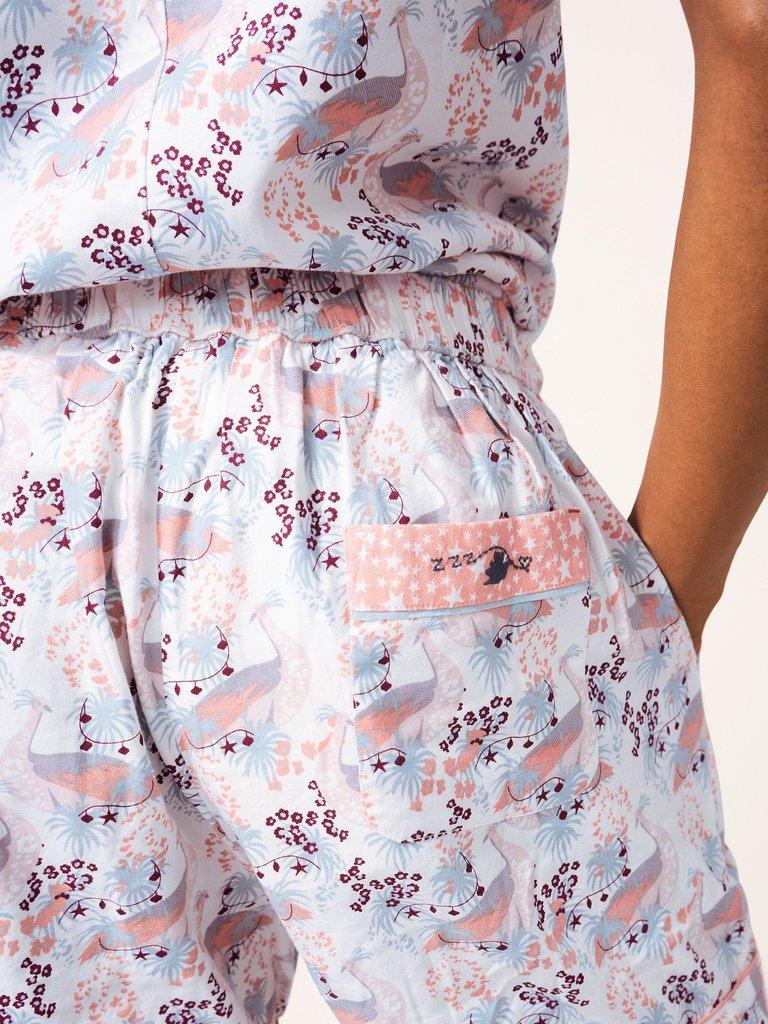 Nina Woven PJ Short in IVORY MULTI | White Stuff