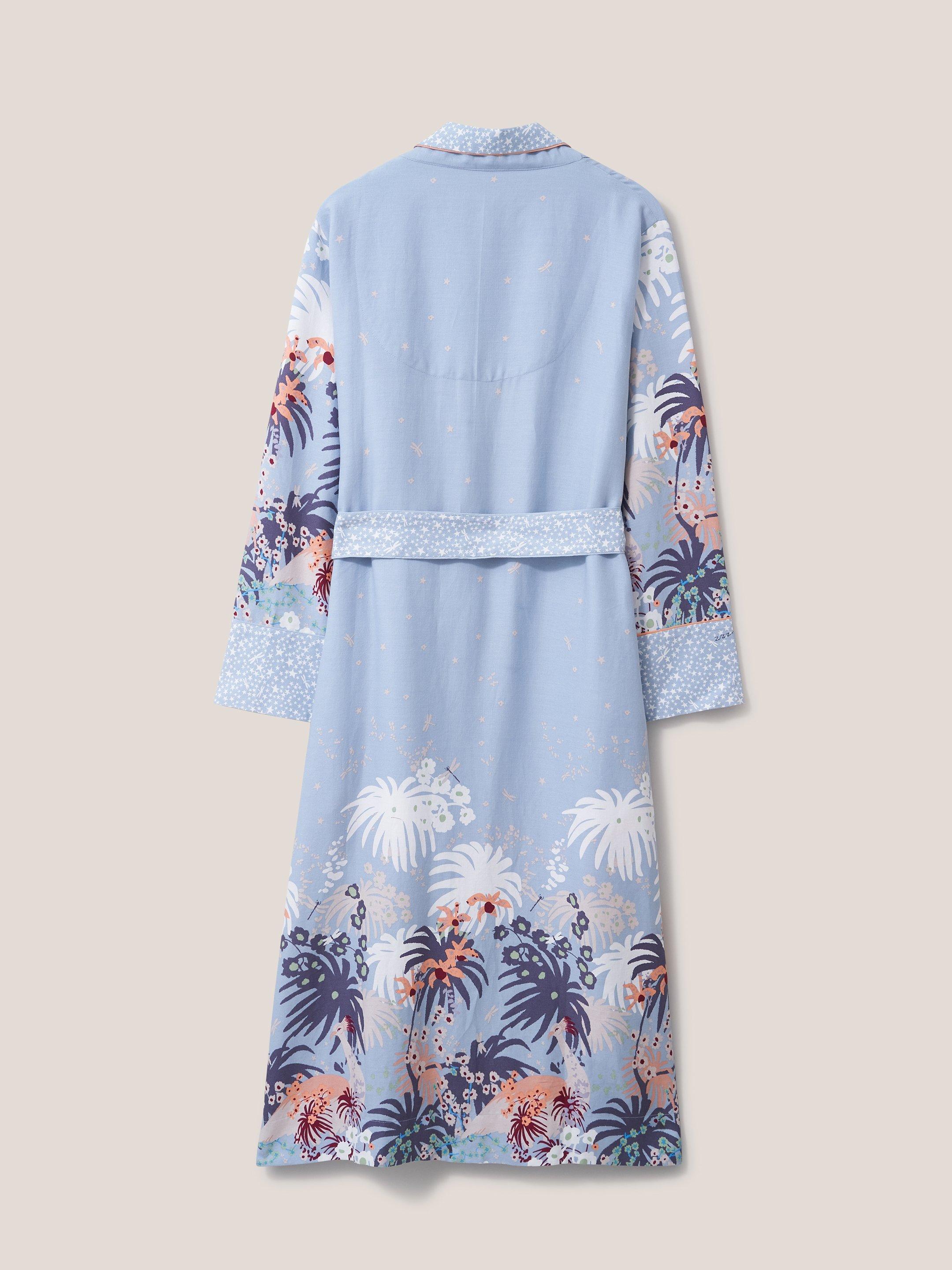 Nina Woven Robe in BLUE PRINT | White Stuff
