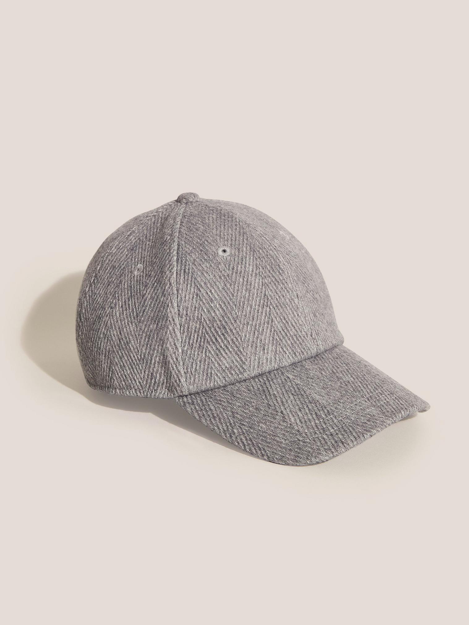 Wool Blend Baseball Cap in GREY MULTI | White Stuff