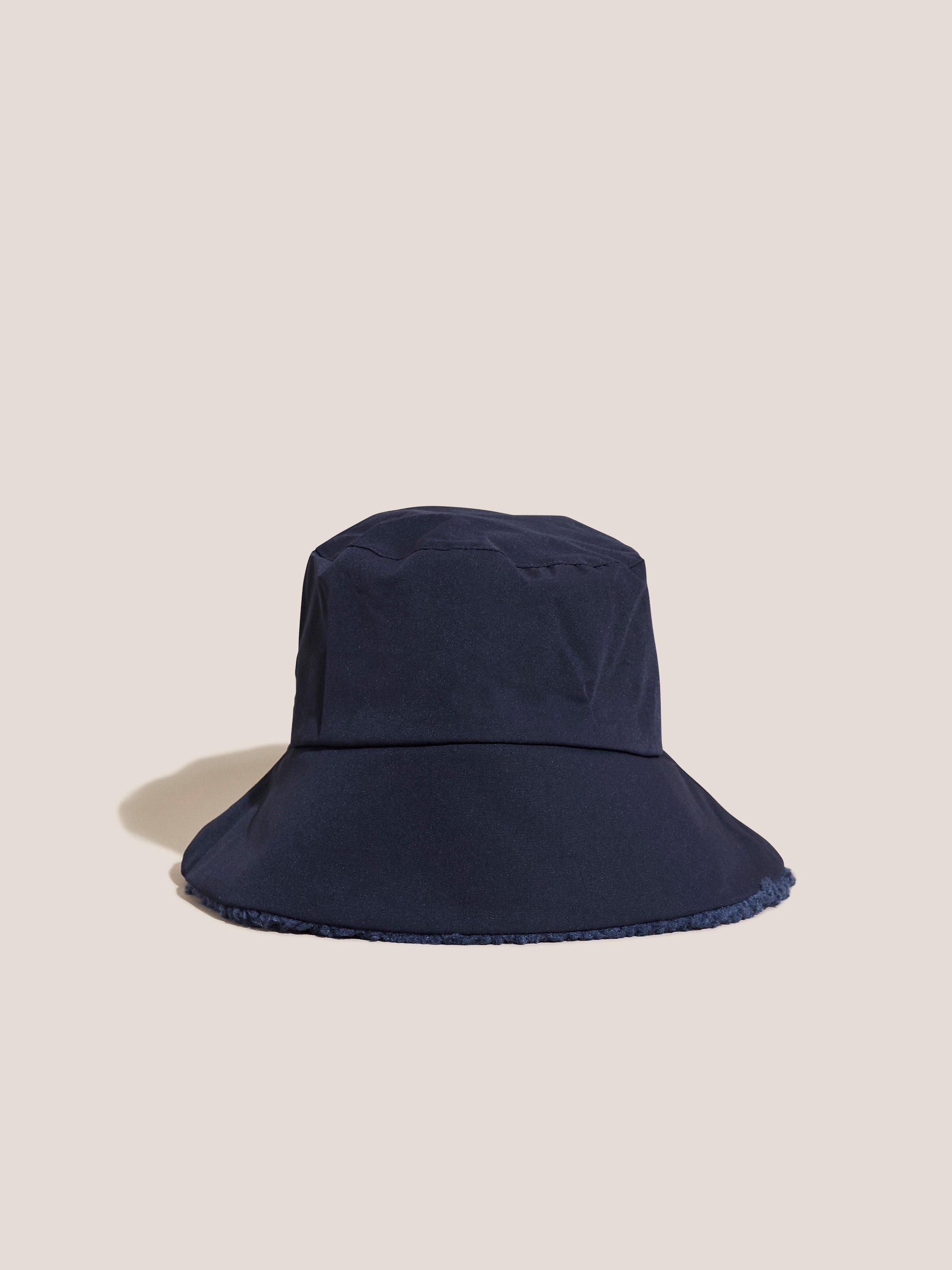 Borg Reversible Bucket Hat in DARK NAVY | White Stuff