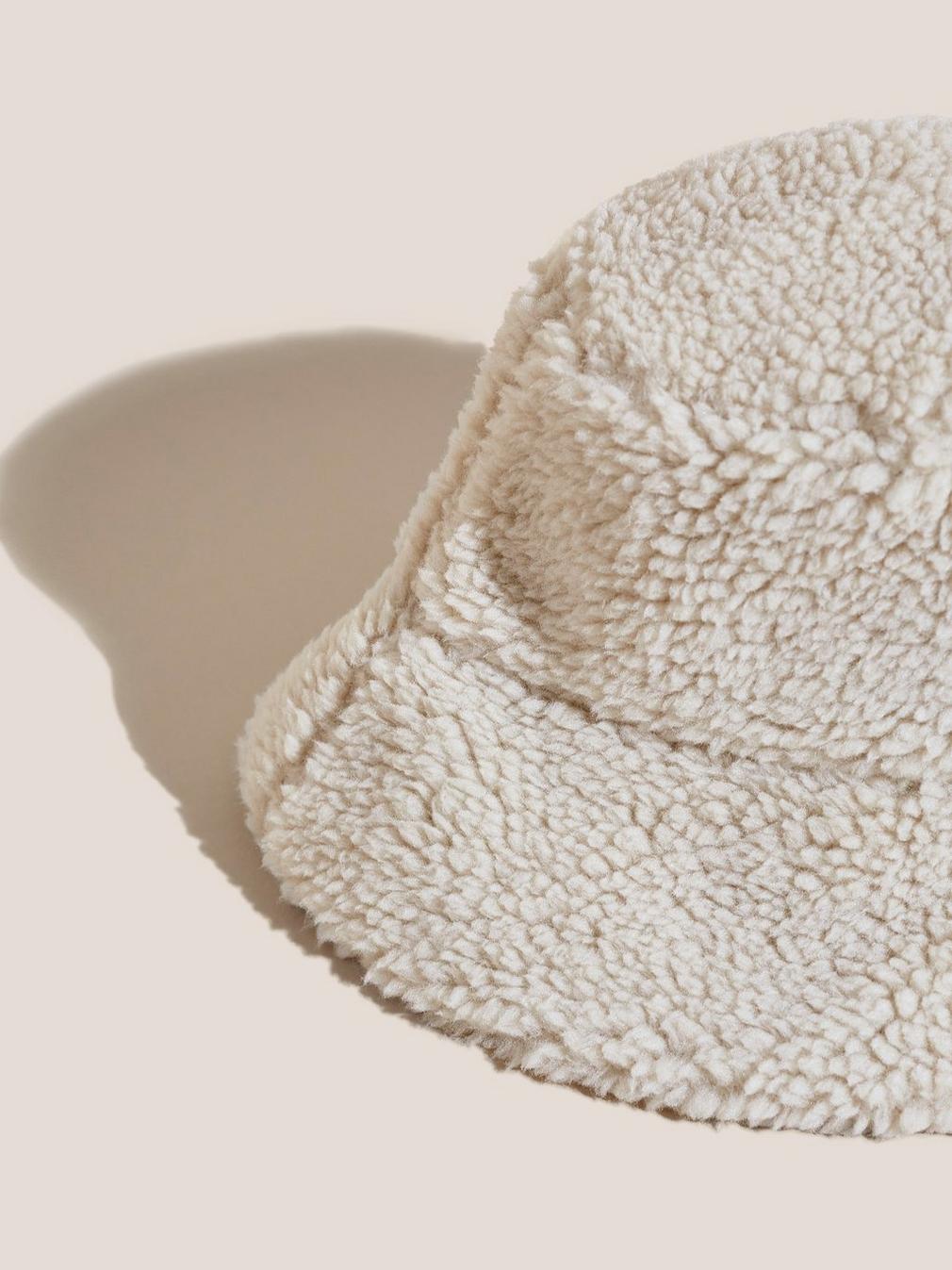 Borg Reversible Bucket Hat in NATURAL MULTI | White Stuff