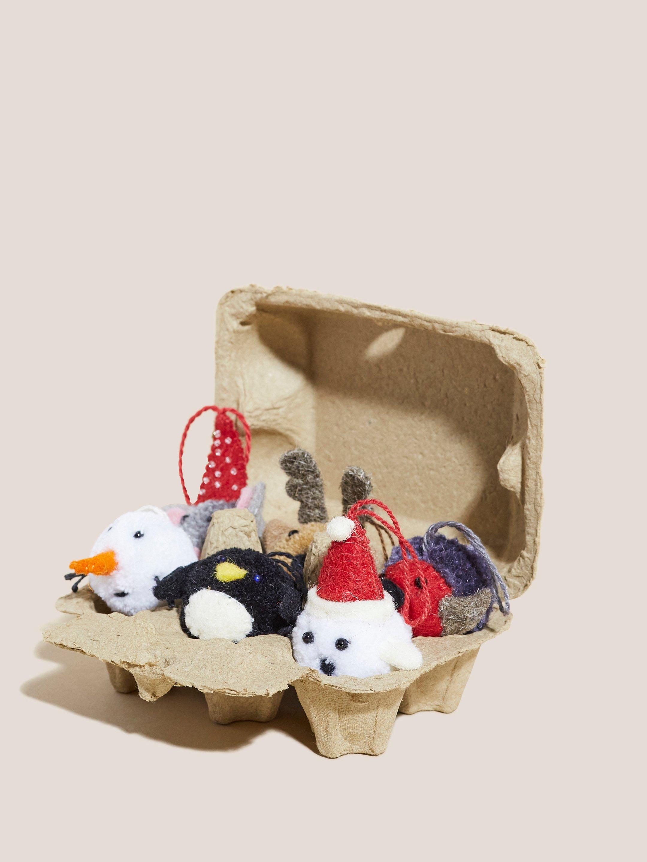 Pom Pom Egg Box in MULTI | White Stuff