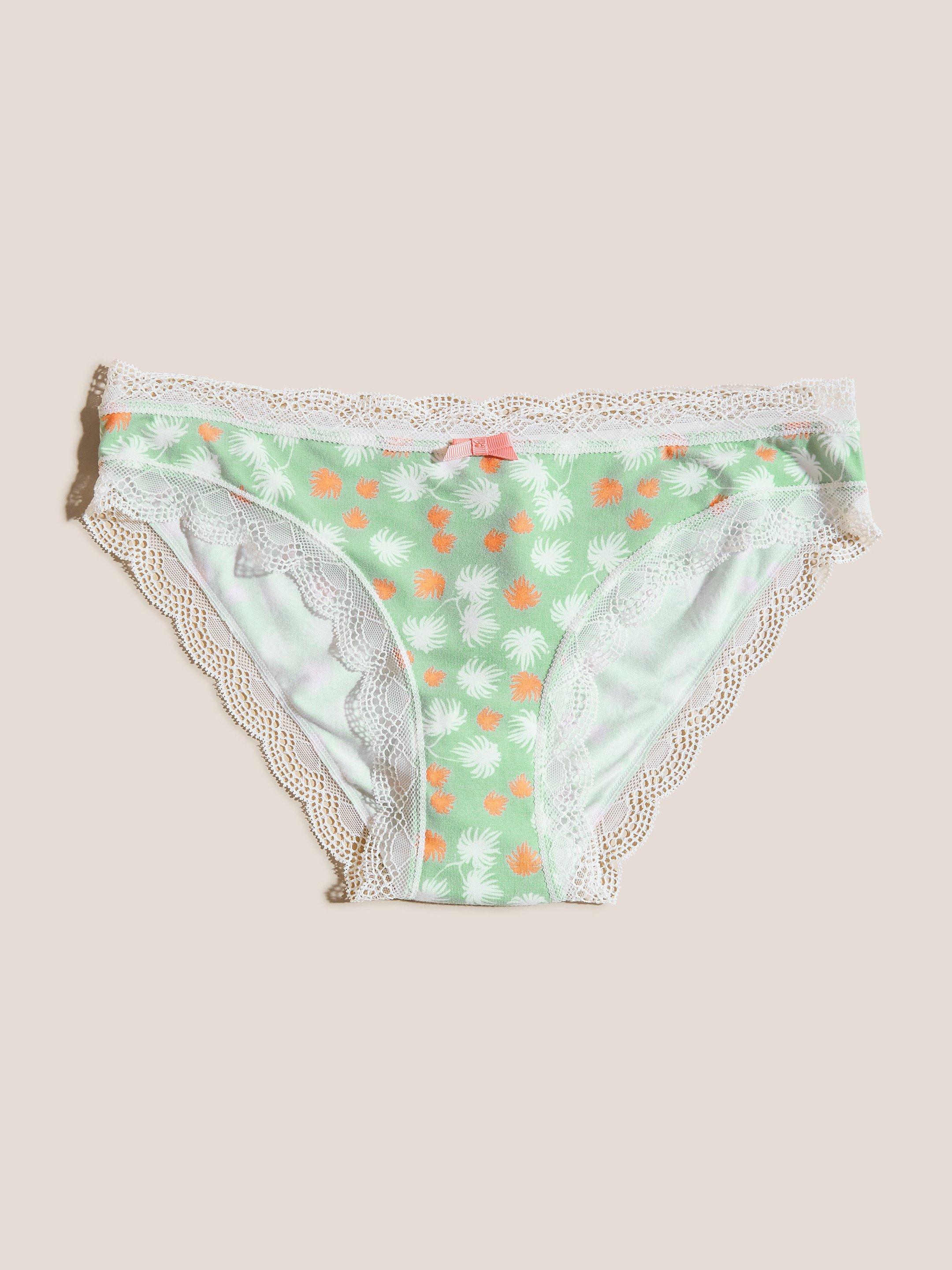 Palm Knicker in GREEN PRINT | White Stuff