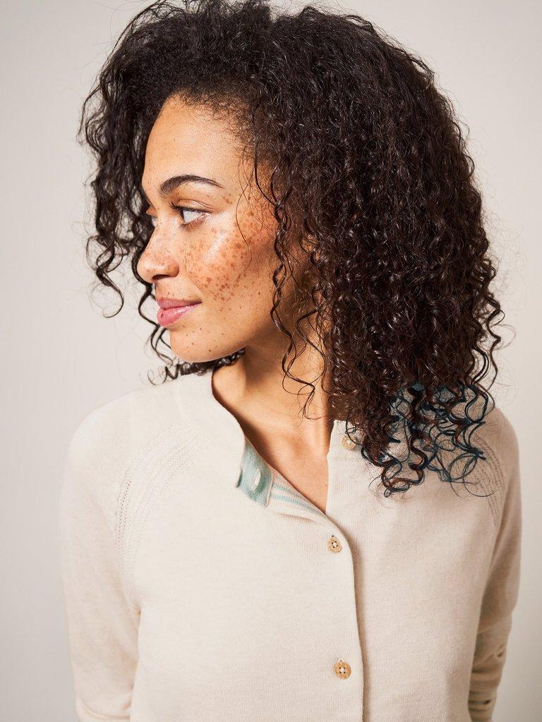 LULU CARDI in NATURAL WHITE | White Stuff