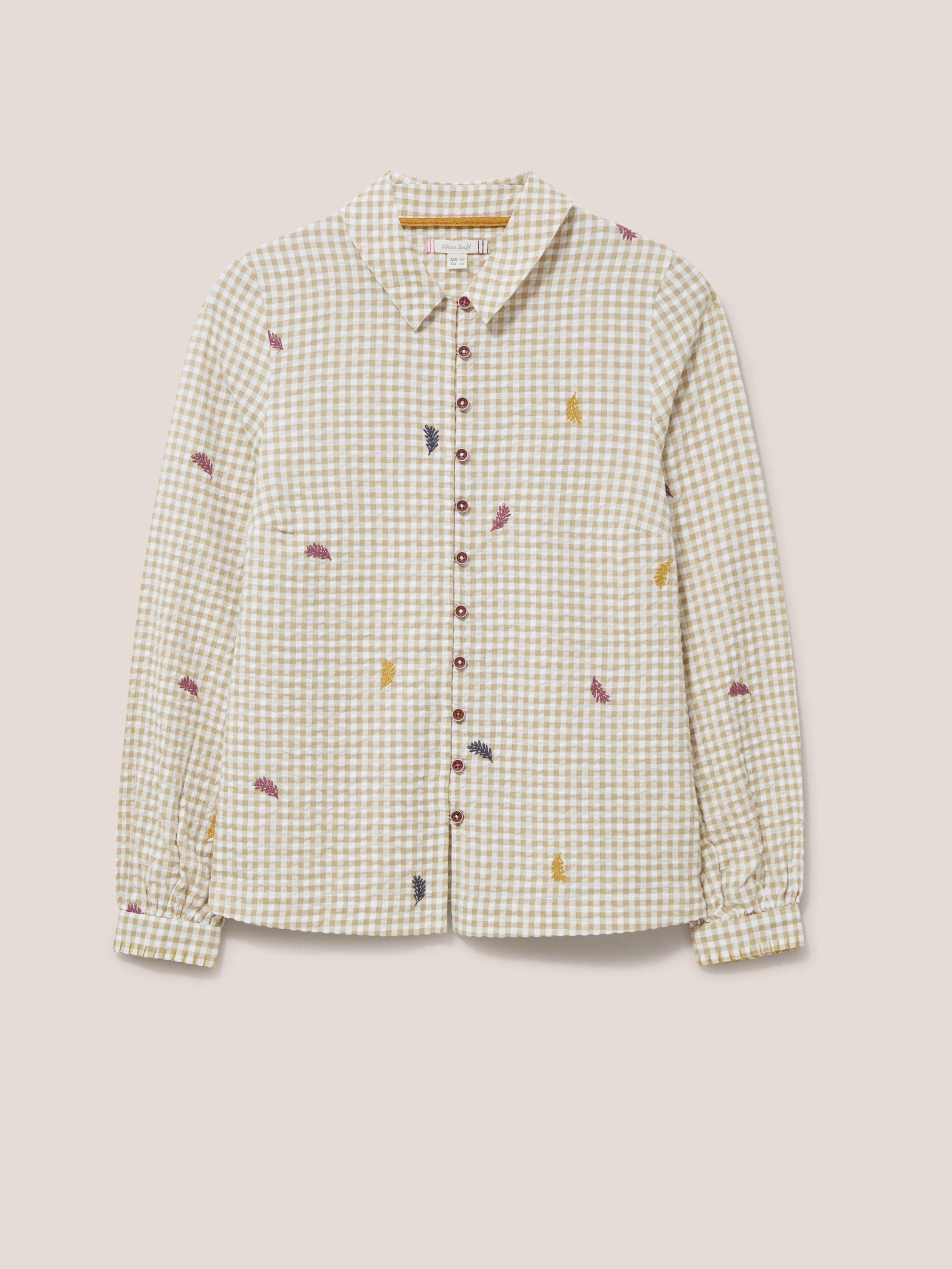 Madeline Embroidered Shirt in NATURAL MULTI | White Stuff