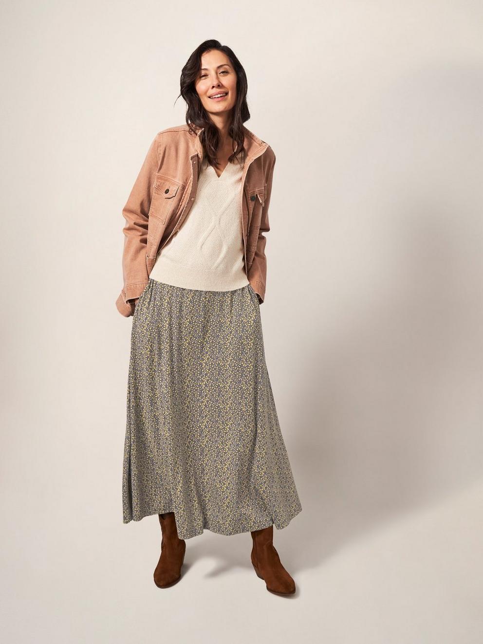 Leighton Clay Dye Denim Jacket in MID CORAL | White Stuff