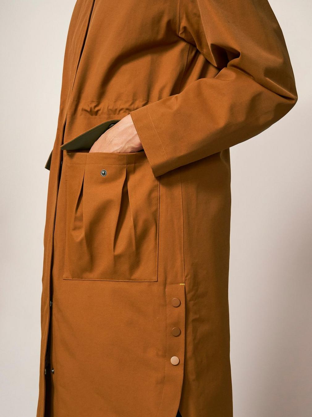 Millie Waterproof Jacket in DARK TAN | White Stuff