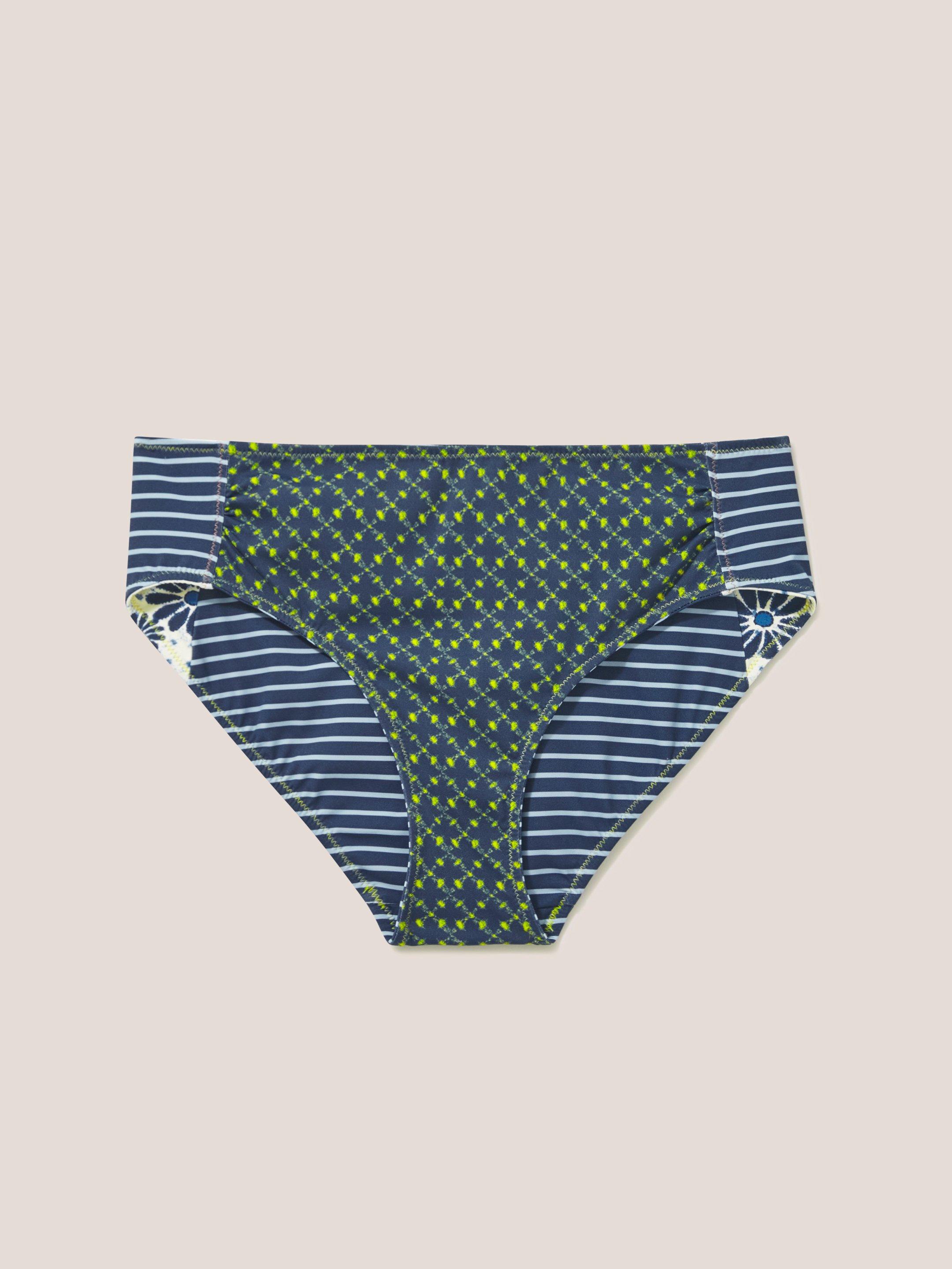 Sunshine Reversible Bottom in NAVY MULTI | White Stuff