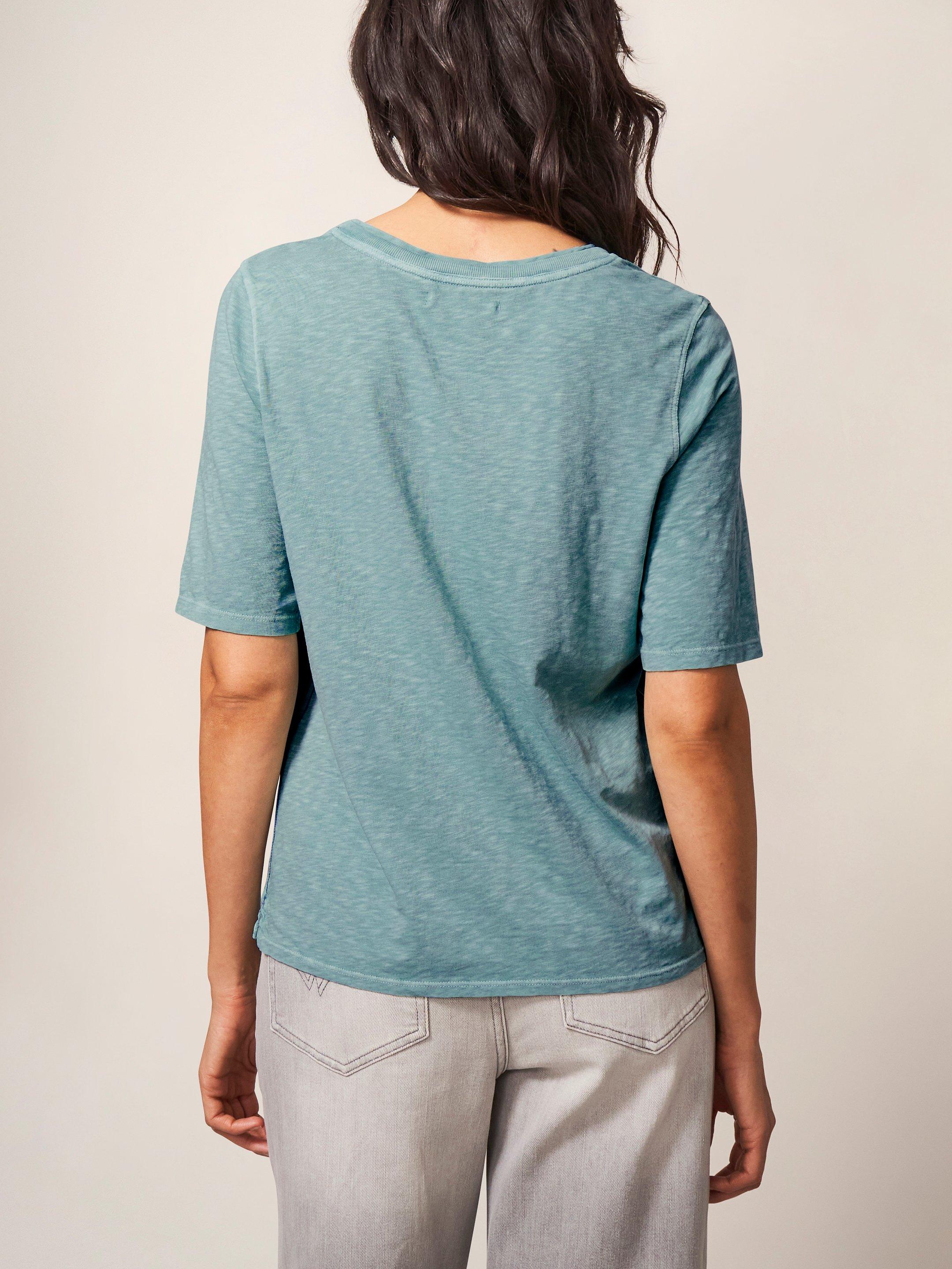 ANNABEL TEE in MID TEAL | White Stuff