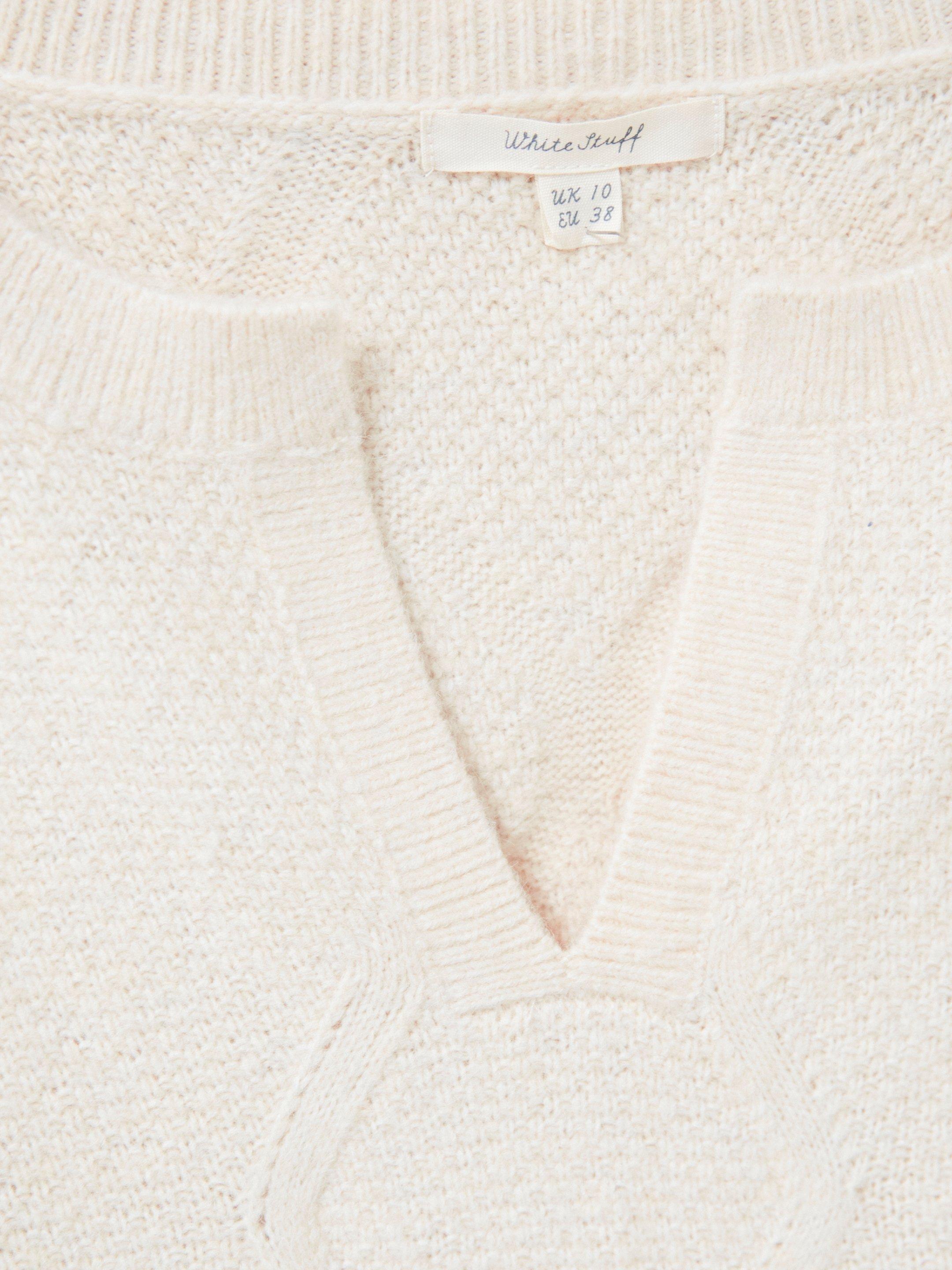 NOTCH NECK JUMPER in LIGHT NATURAL | White Stuff