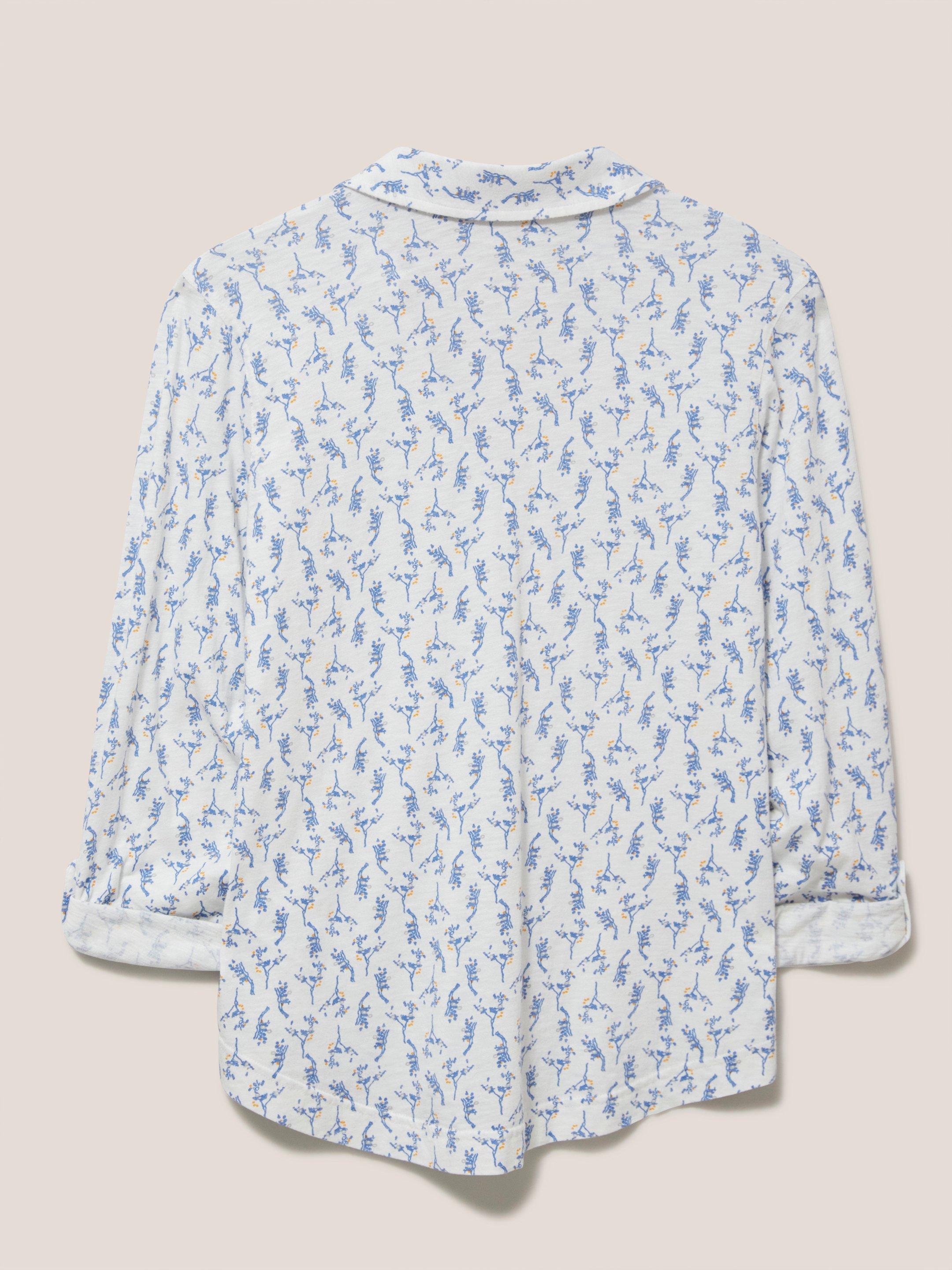 Annie Jersey Printed Shirt in WHITE MULTI | White Stuff