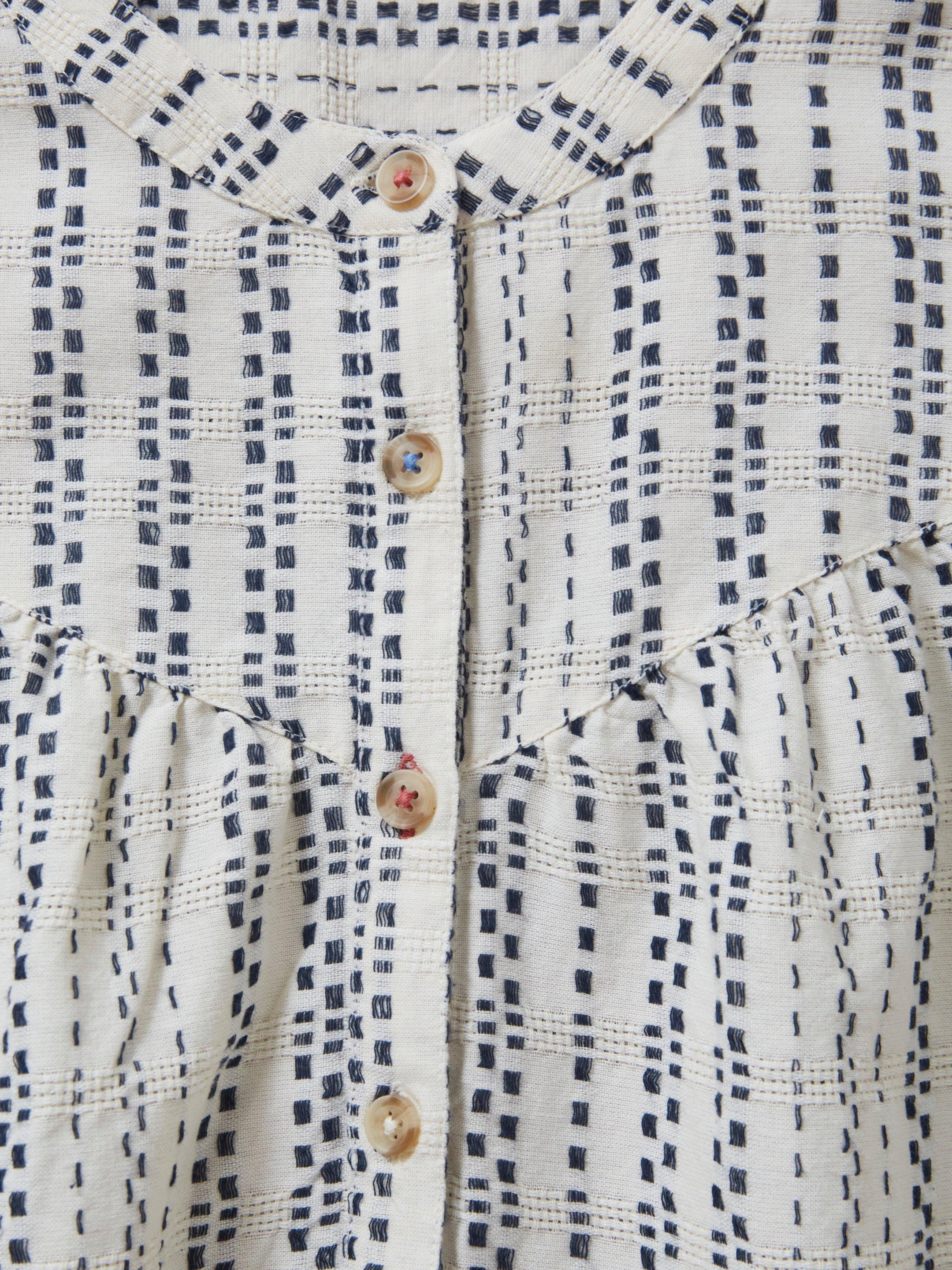 Aria Textured Stripe Top in IVORY MULTI | White Stuff