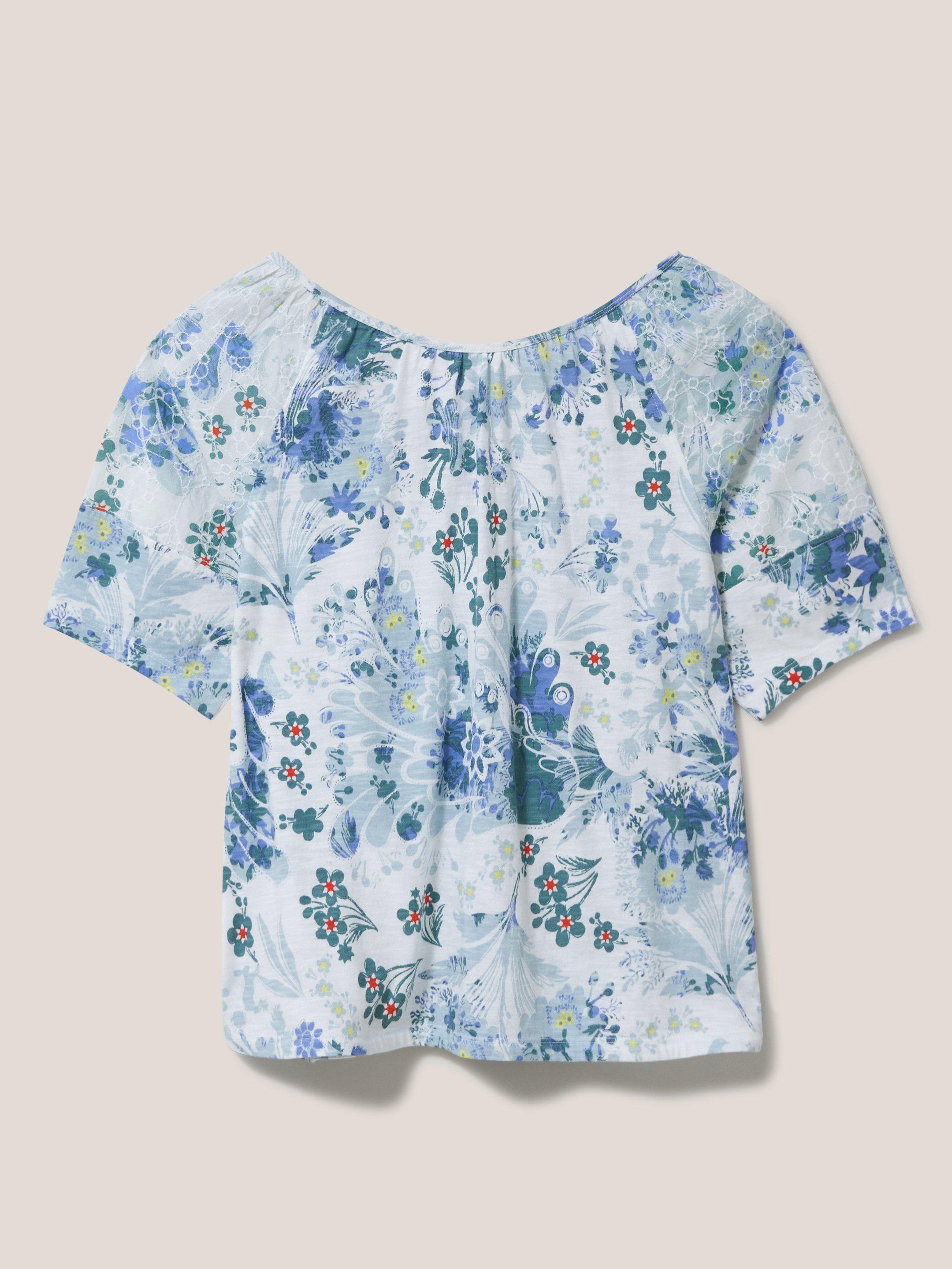 BRODERIE MIX TWO WAY TOP in WHITE PRINT | White Stuff