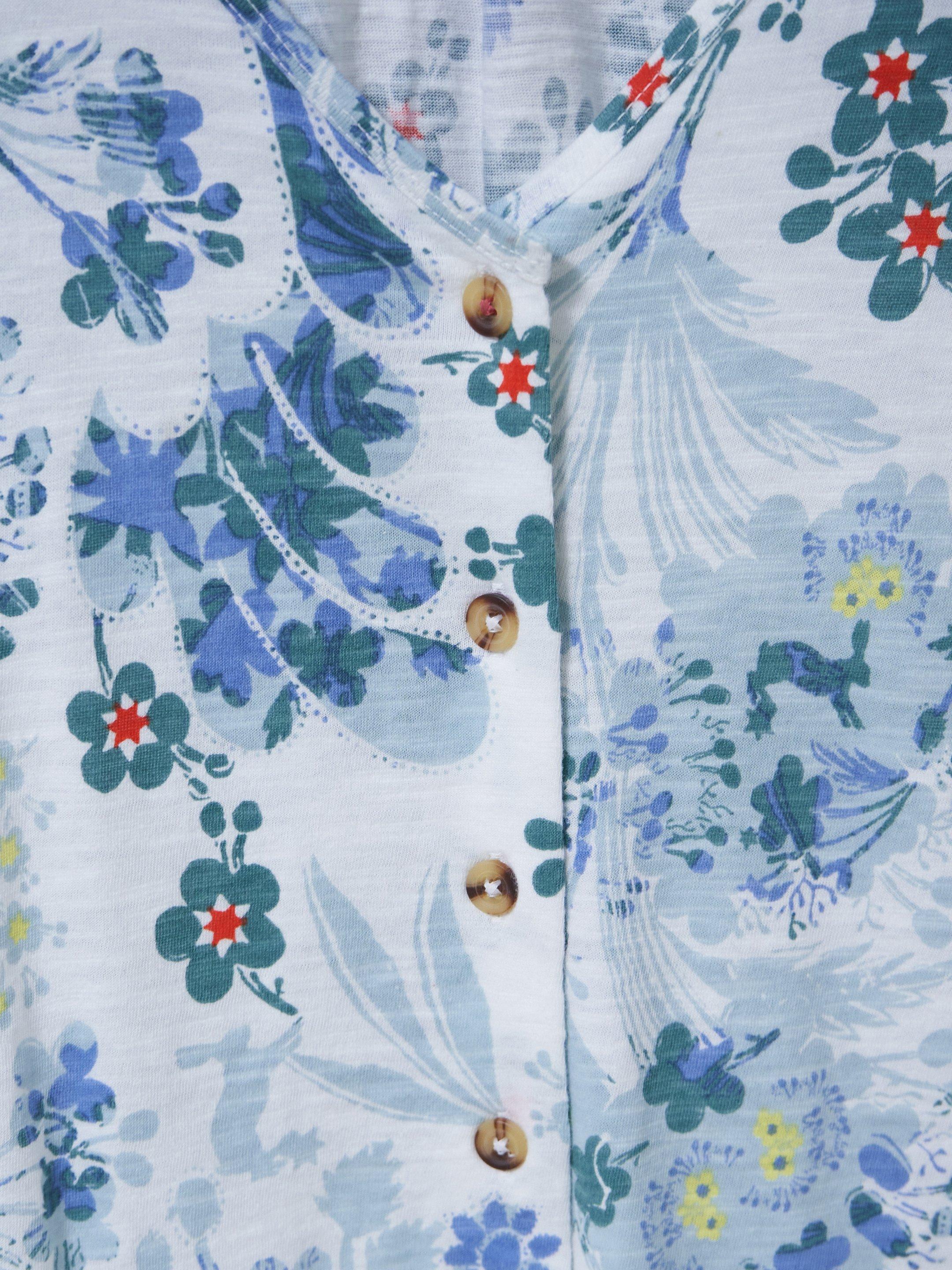 BRODERIE MIX TWO WAY TOP in WHITE PRINT | White Stuff