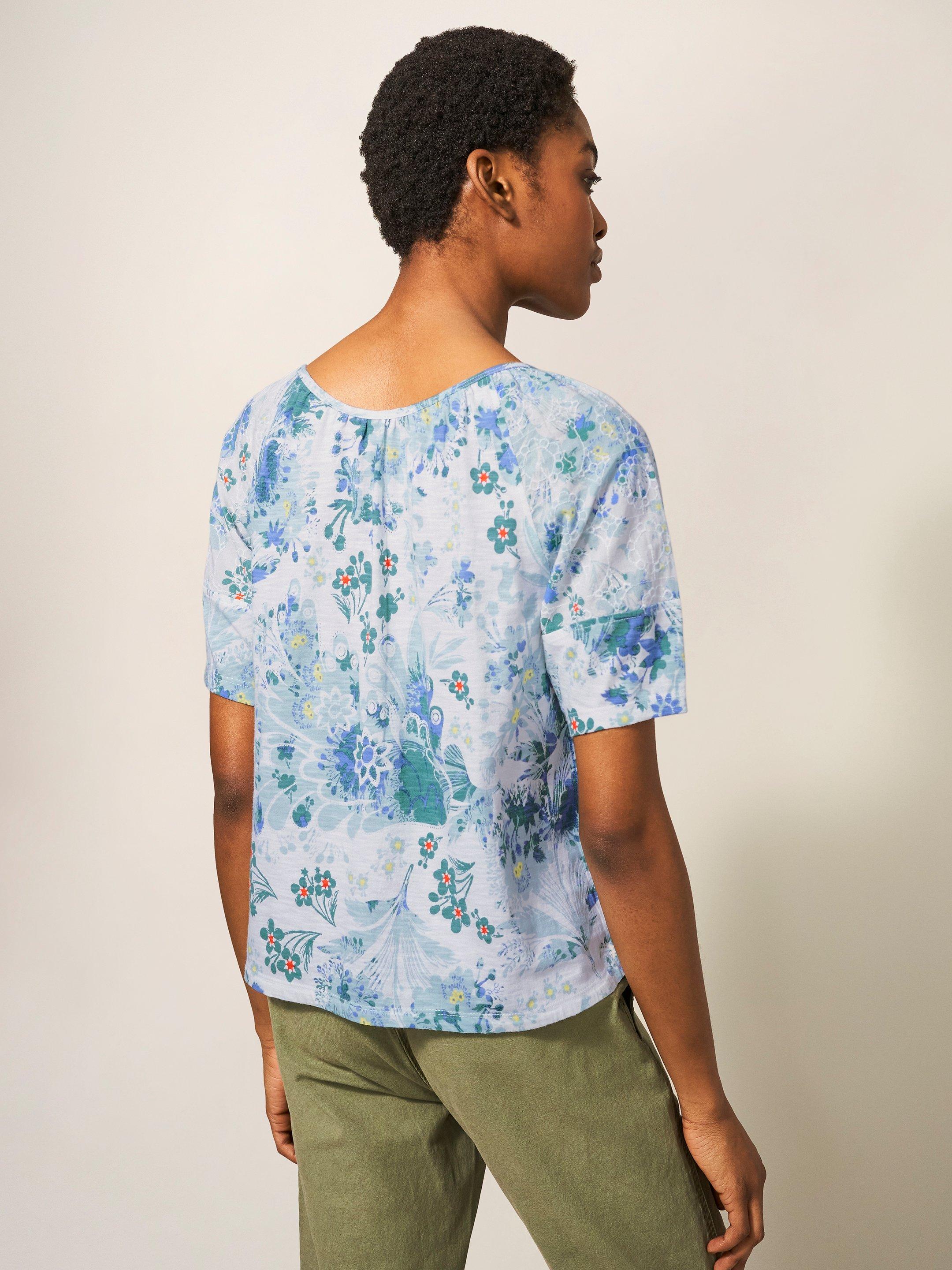 BRODERIE MIX TWO WAY TOP in WHITE PRINT | White Stuff