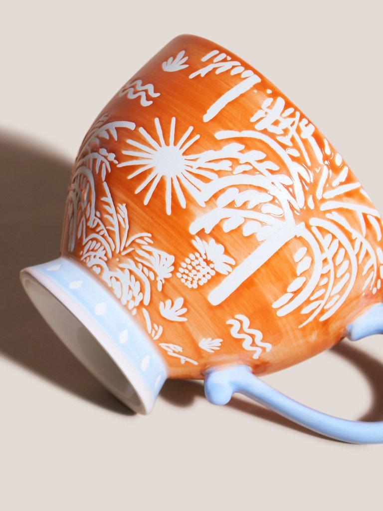Favourite Tropics Topaz Mug in ORANGE MULTI | White Stuff